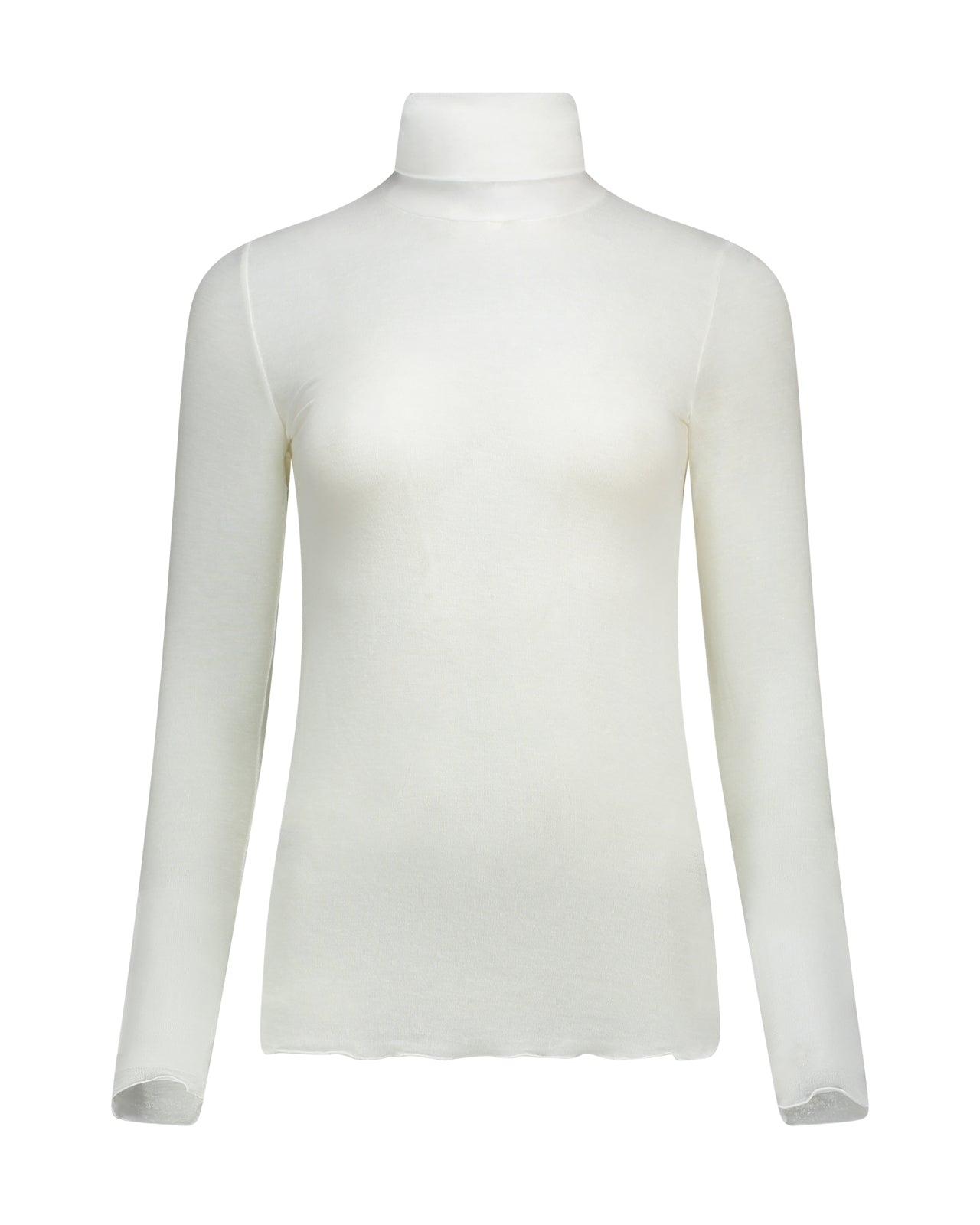 Alpha Studio | Maglia dolcevita misto cashmere bianca – lemlò