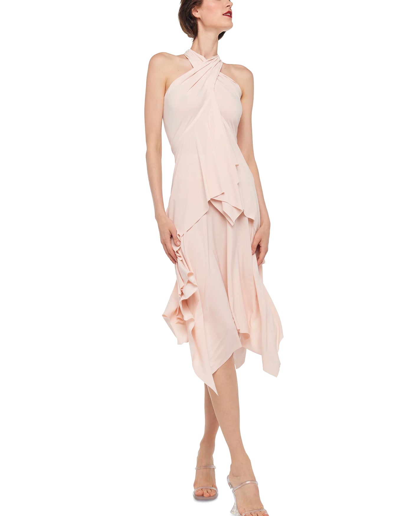 Norma Kamali | Abito Convertible Mini Dress Baby rosa – lemlò