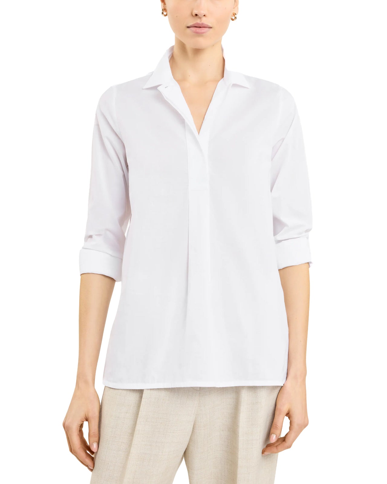 Fay | Top camicia cotone bianco – lemlò