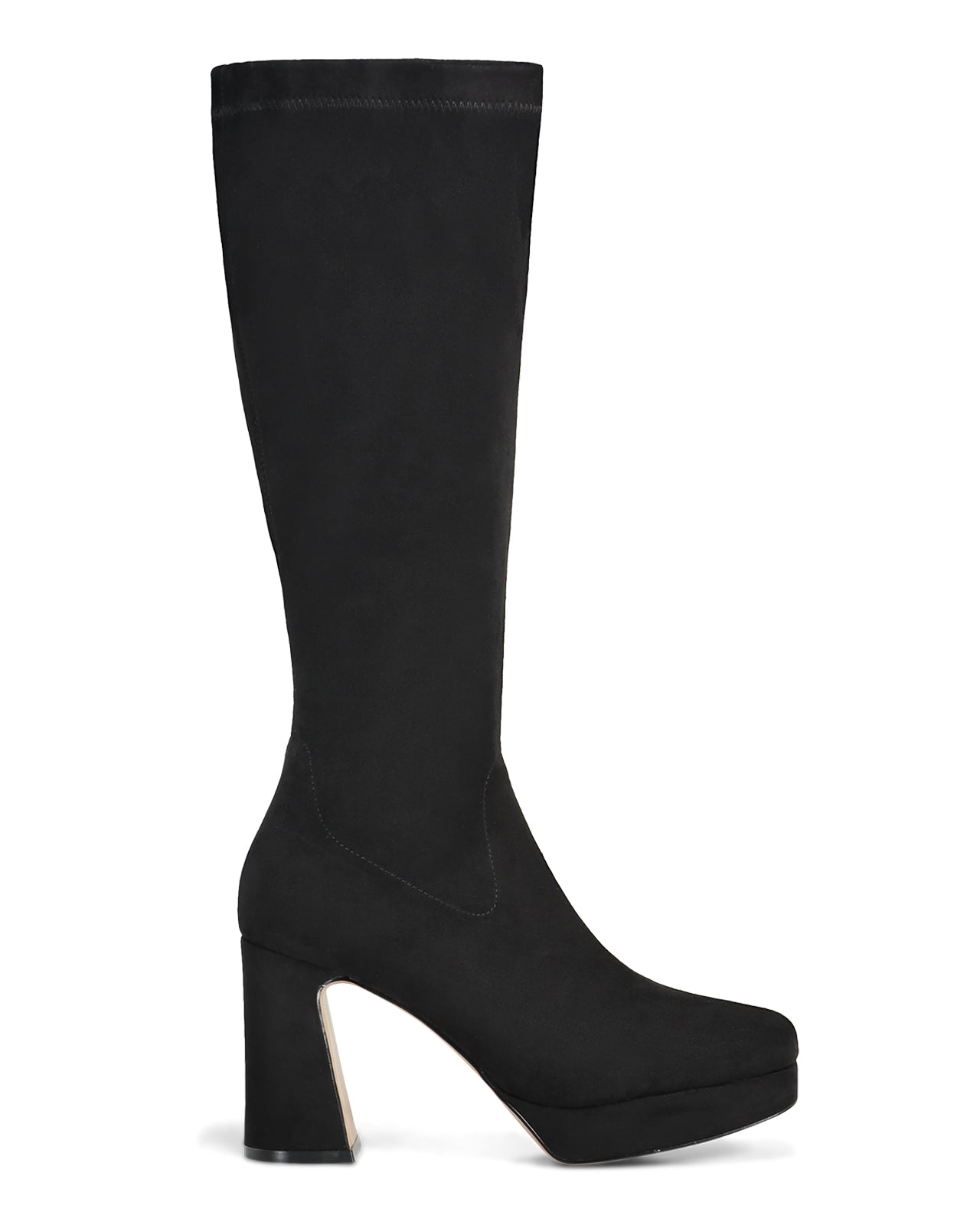 Emanuelle Vee | Bella Stretch black microfibre boot – lemlò