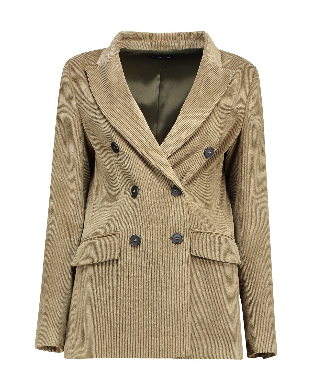 Steve Done | Blazer a coste velluto kaki – lemlò
