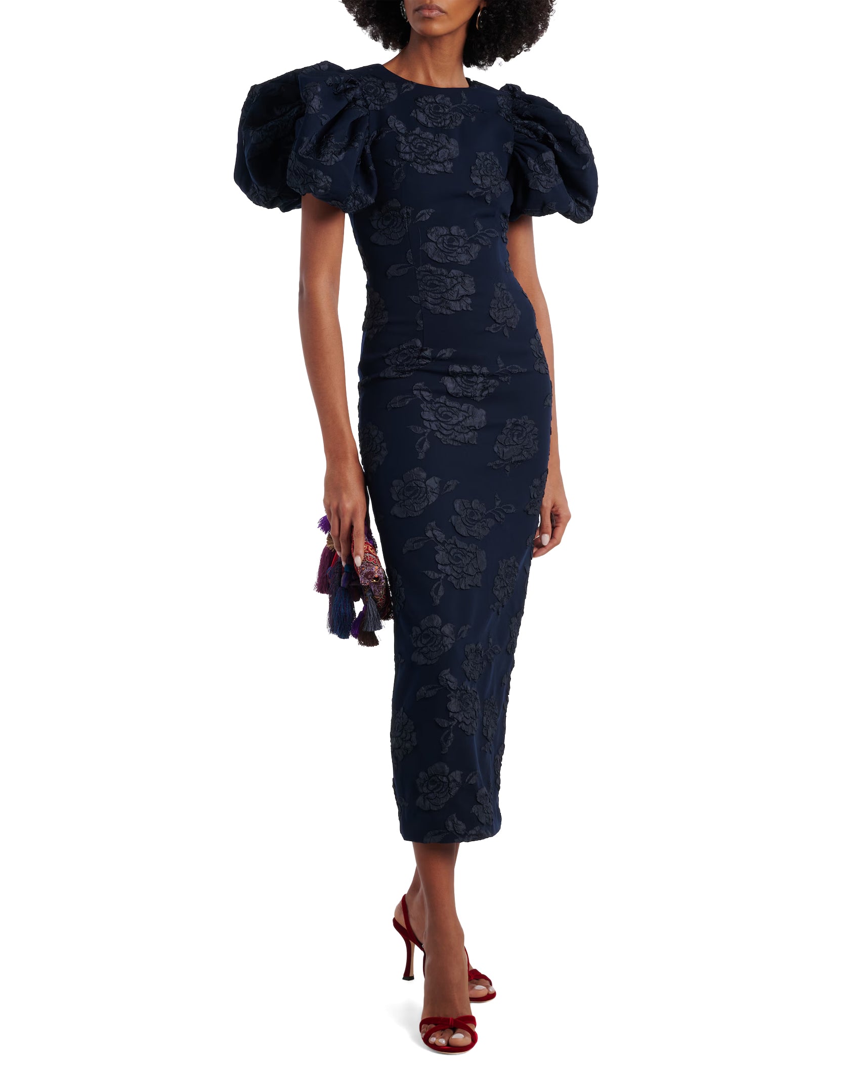 Rotate | Abito Ruby Sky Captain jacquard blu – lemlò