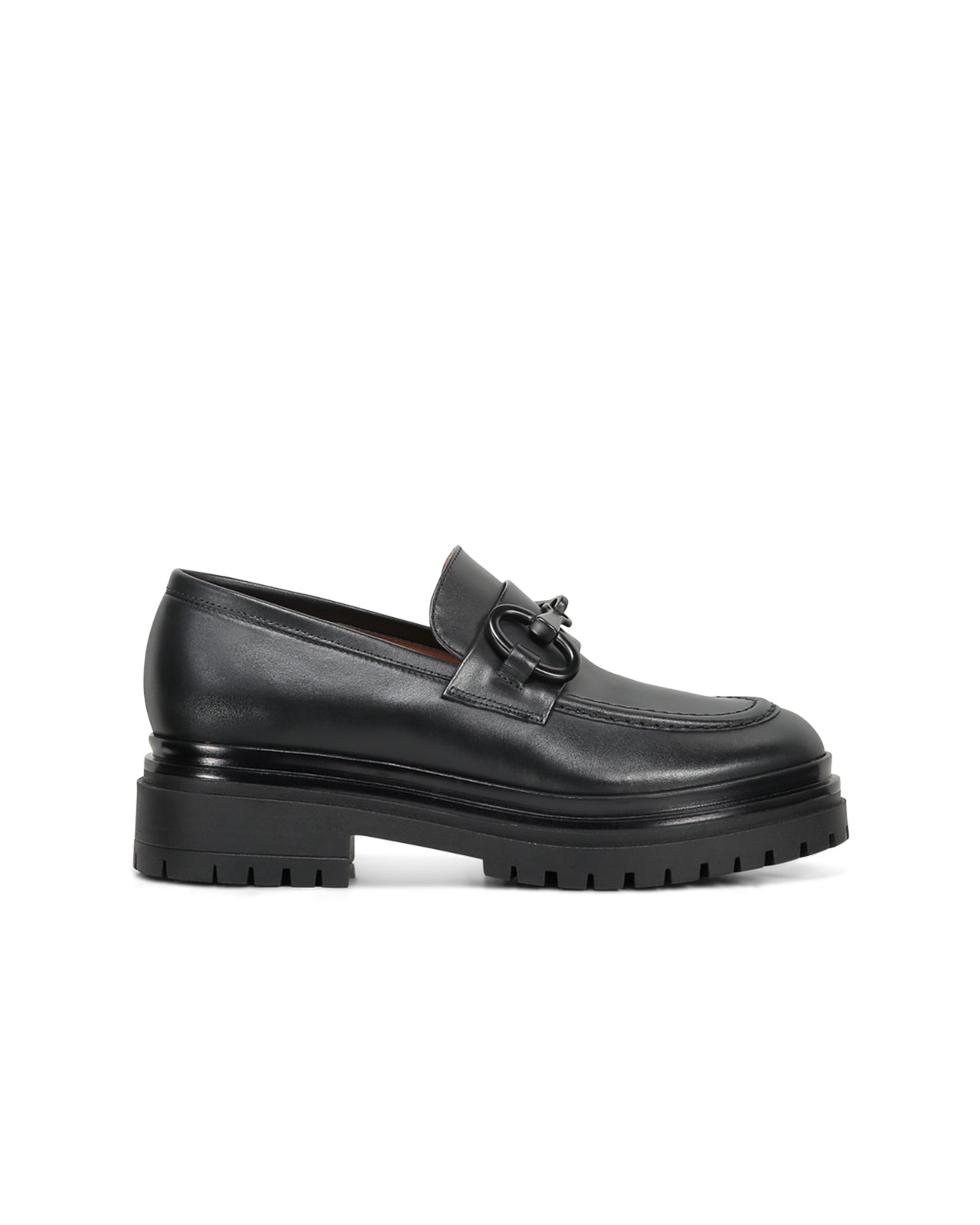 Steve Done | Black leather platform moccasin – lemlò