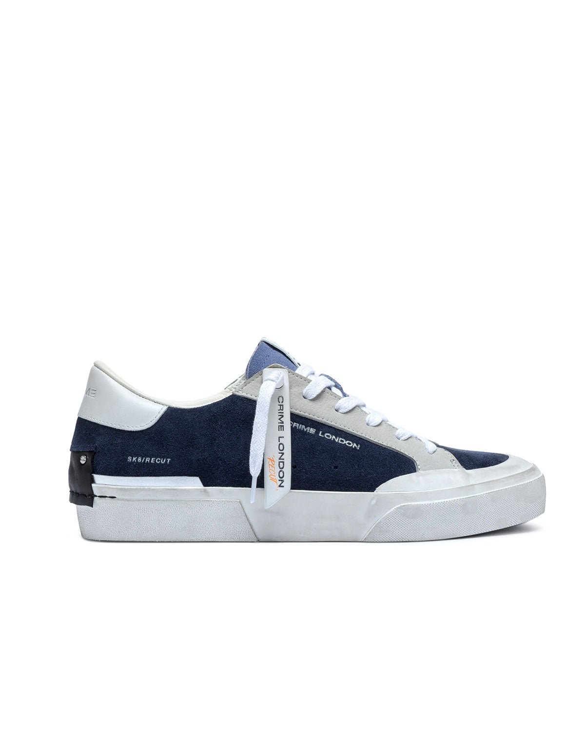 Crime London | Sneaker Recut Low suede blu – lemlò