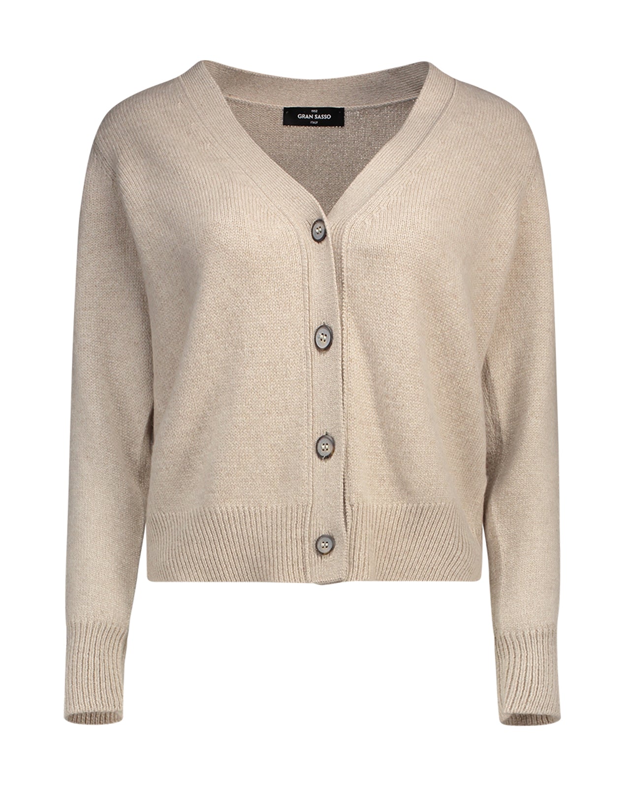 Gran Sasso | Cardigan cashmere beige – lemlò