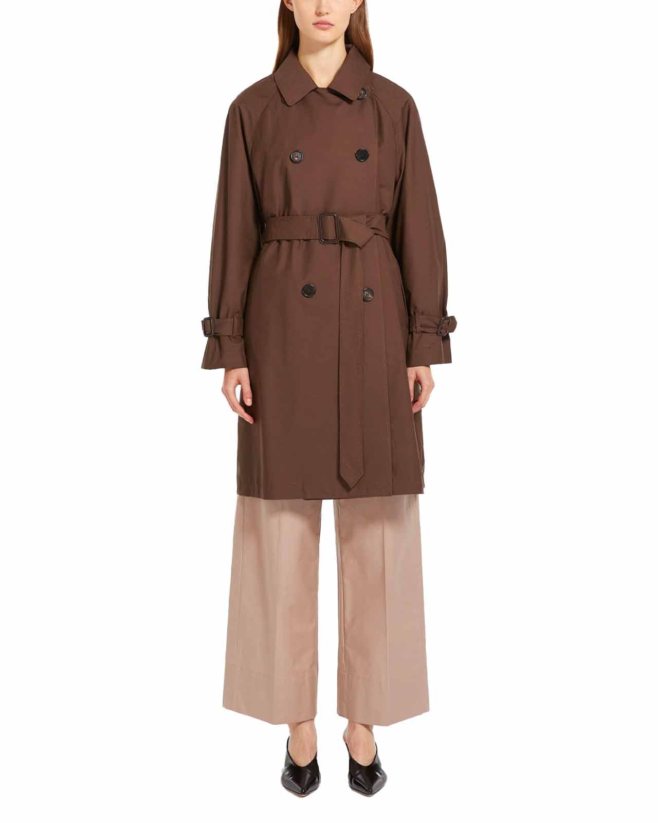 Max Mara The Cube | Brown waterproof TiTrench jacket – lemlò