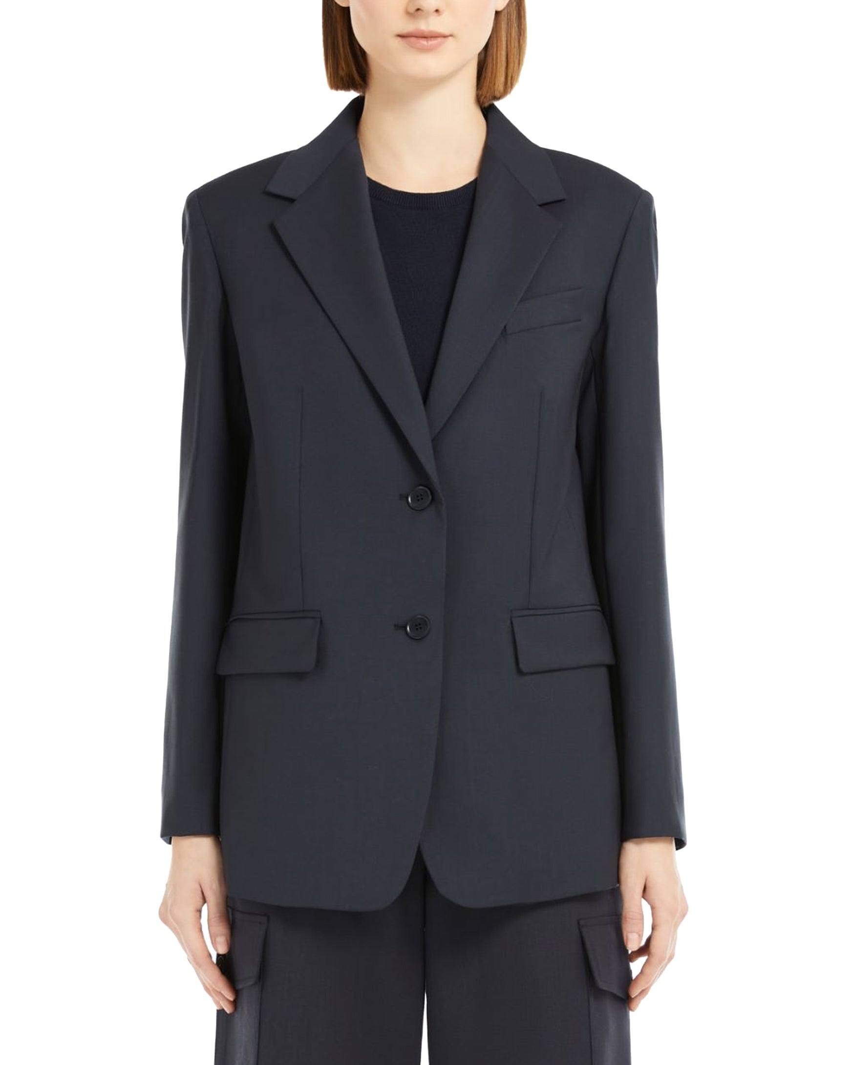 Weekend Max Mara | Blazer made of virgin wool blue – lemlò