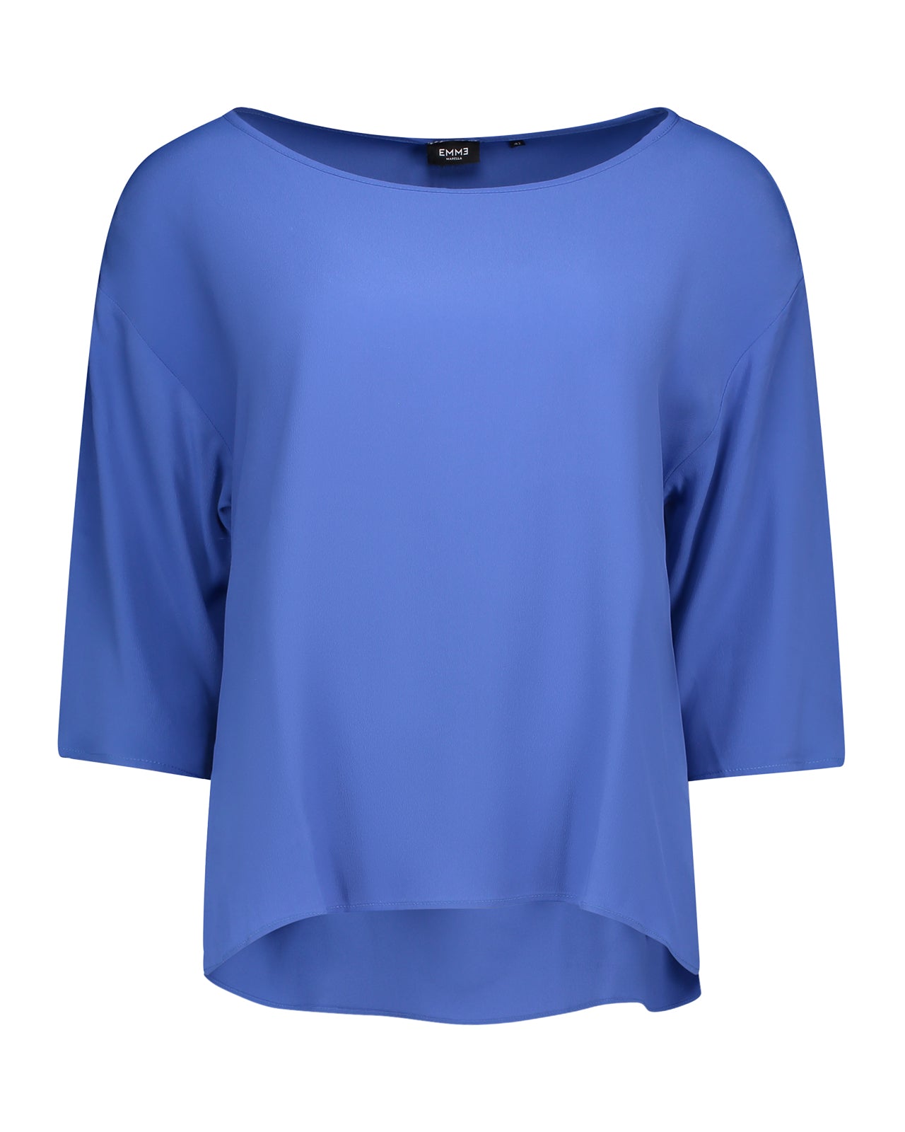 Marella | Top Atzeco seta blu jeans – lemlò