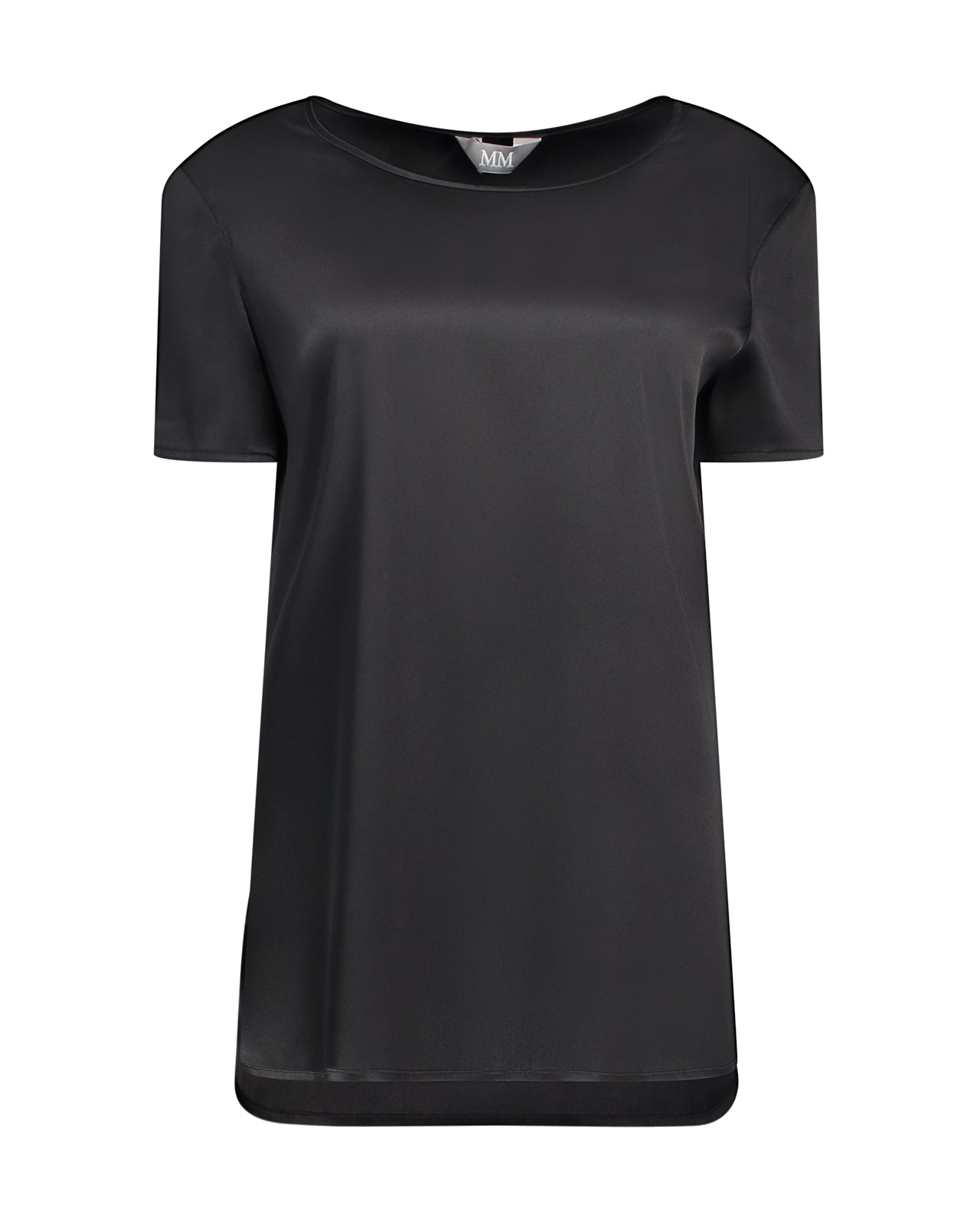 MM Max Mara | T-shirt Cortona seta nera – lemlò