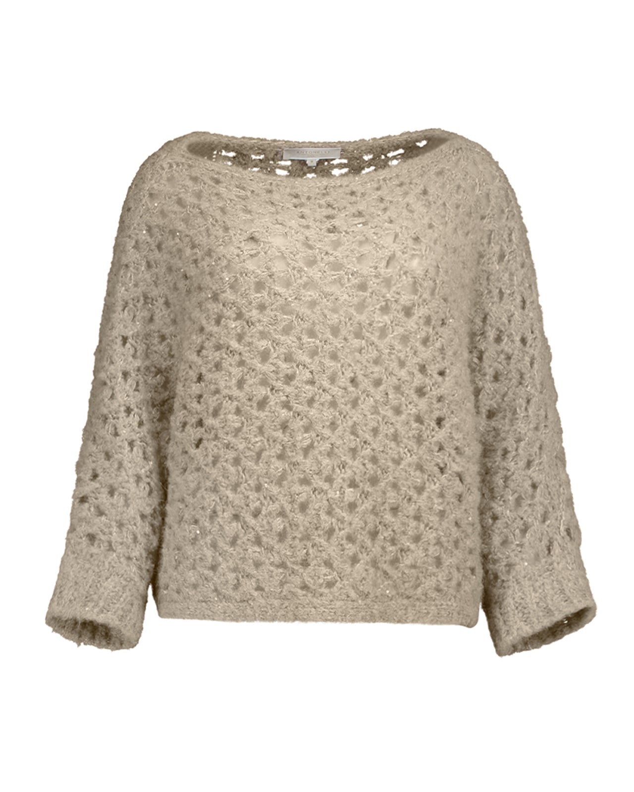 Antonelli | Beige perforated Achille alpaca sweater – lemlò