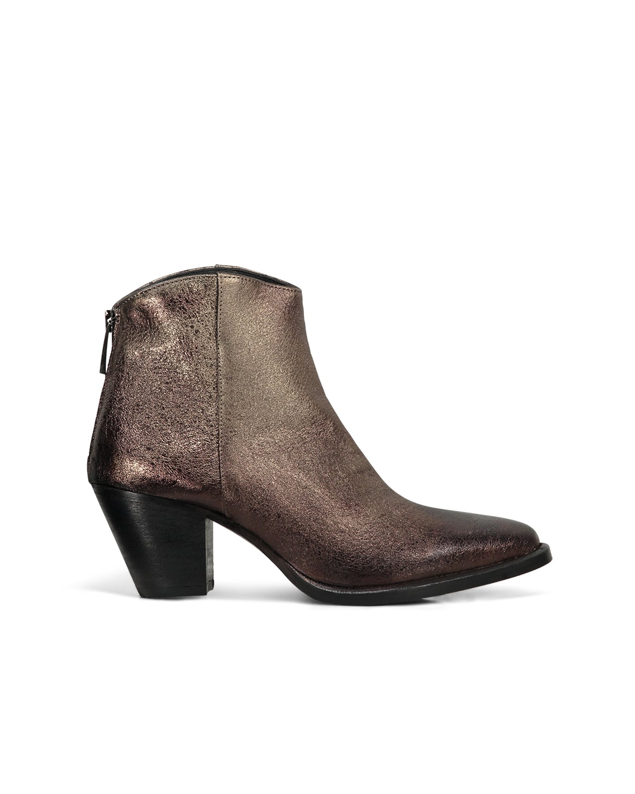 Via Tortona 18 | Bronze metal Texan boot – lemlò