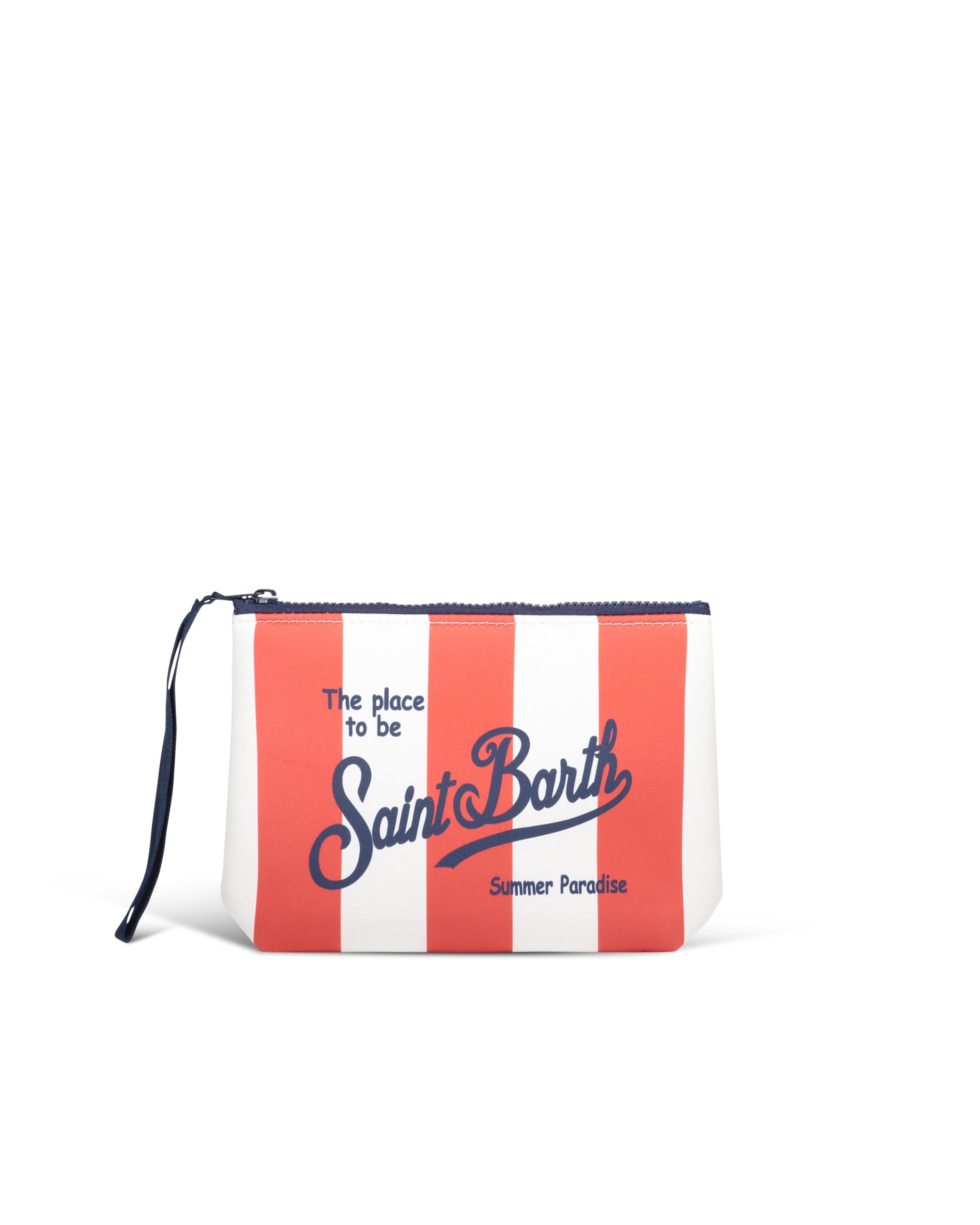 MC2 Saint Barth | Red Aline Stripes Pop clutch bag – lemlò
