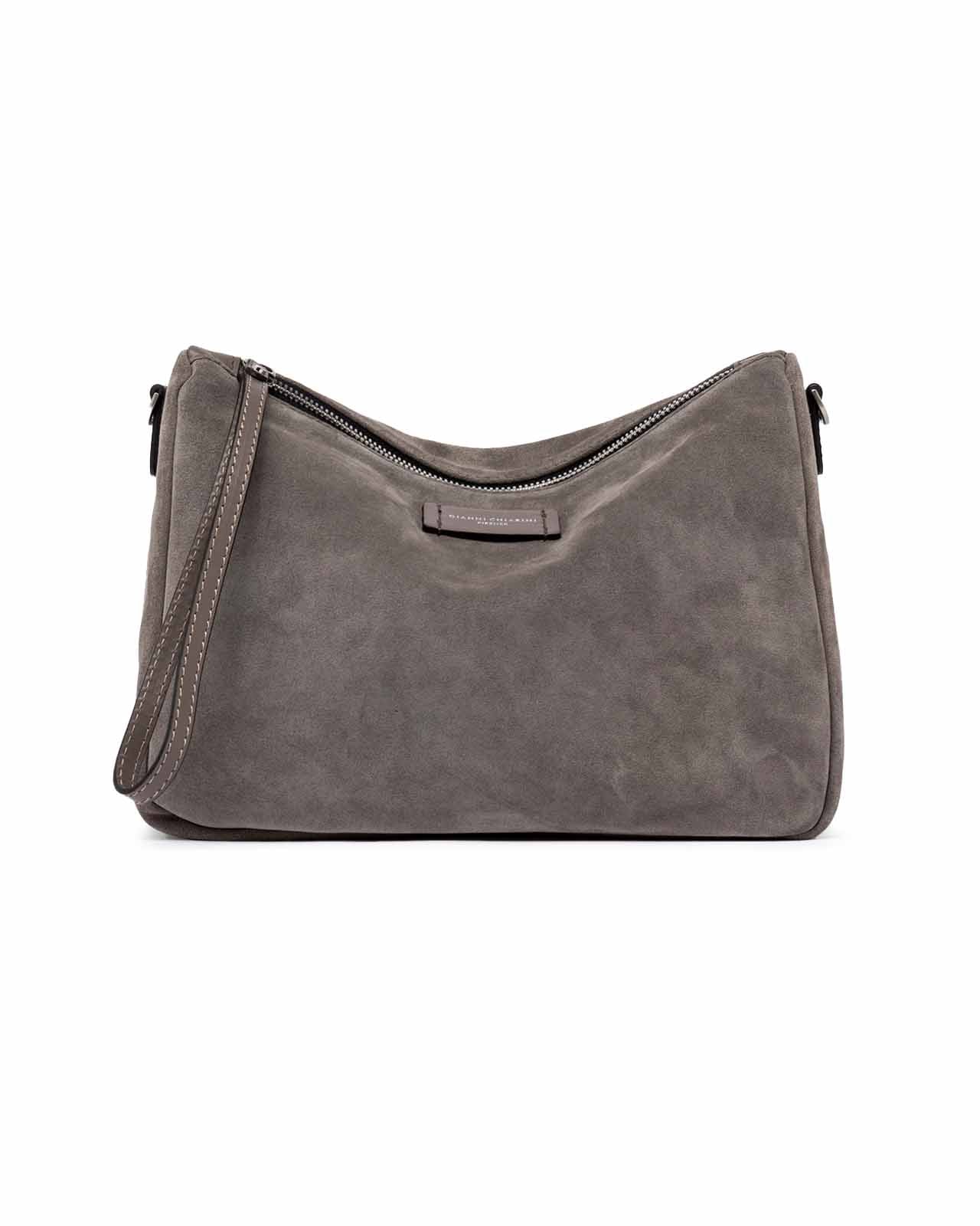 Gianni Chiarini | Nora Pouch gray suede clutch bag – lemlò