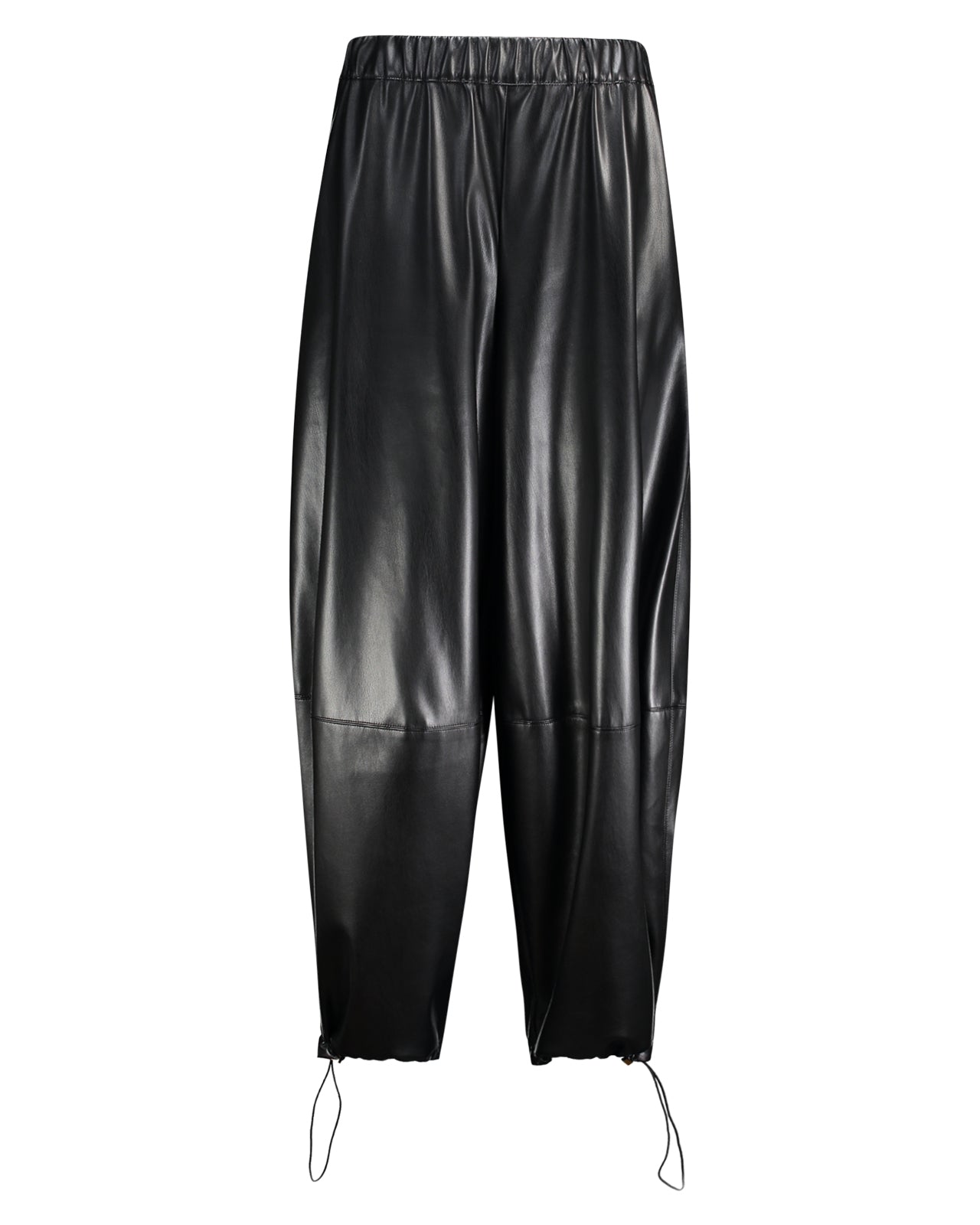 Simona Corsellini | Pantalone palloncino ecopelle nero – lemlò
