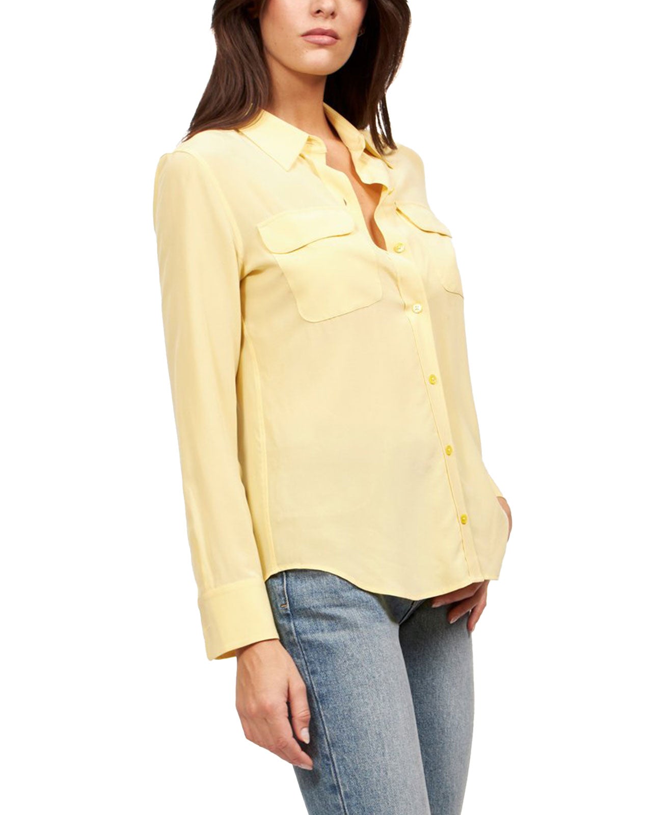 Equipment | Camicia Slim Signature seta sunshine gialla – lemlò