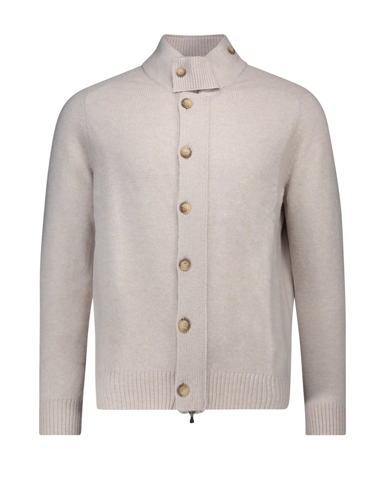 Steve Done | Beige virgin wool cardigan – lemlò