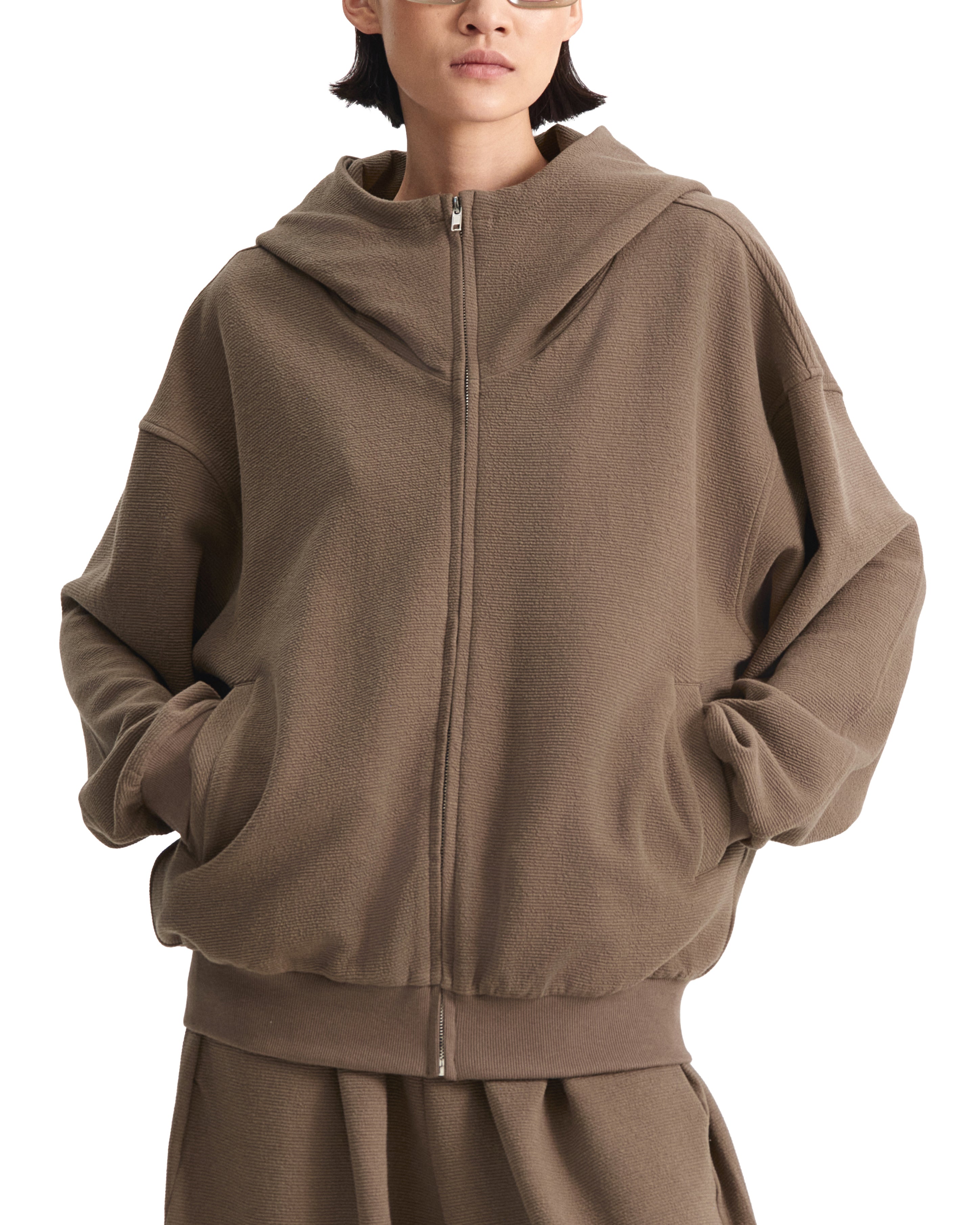 Eleh | Felpa oversive cotone verde kaki – lemlò