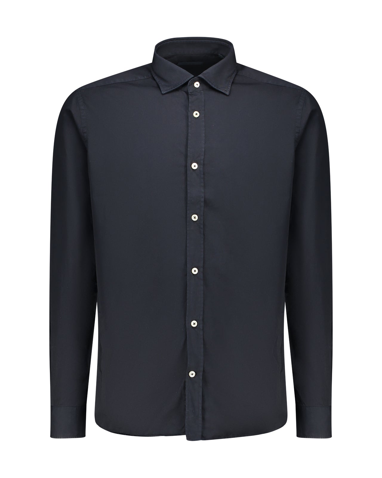 Mastricamiciai | Camicia Luca cotone blu scuro – lemlò