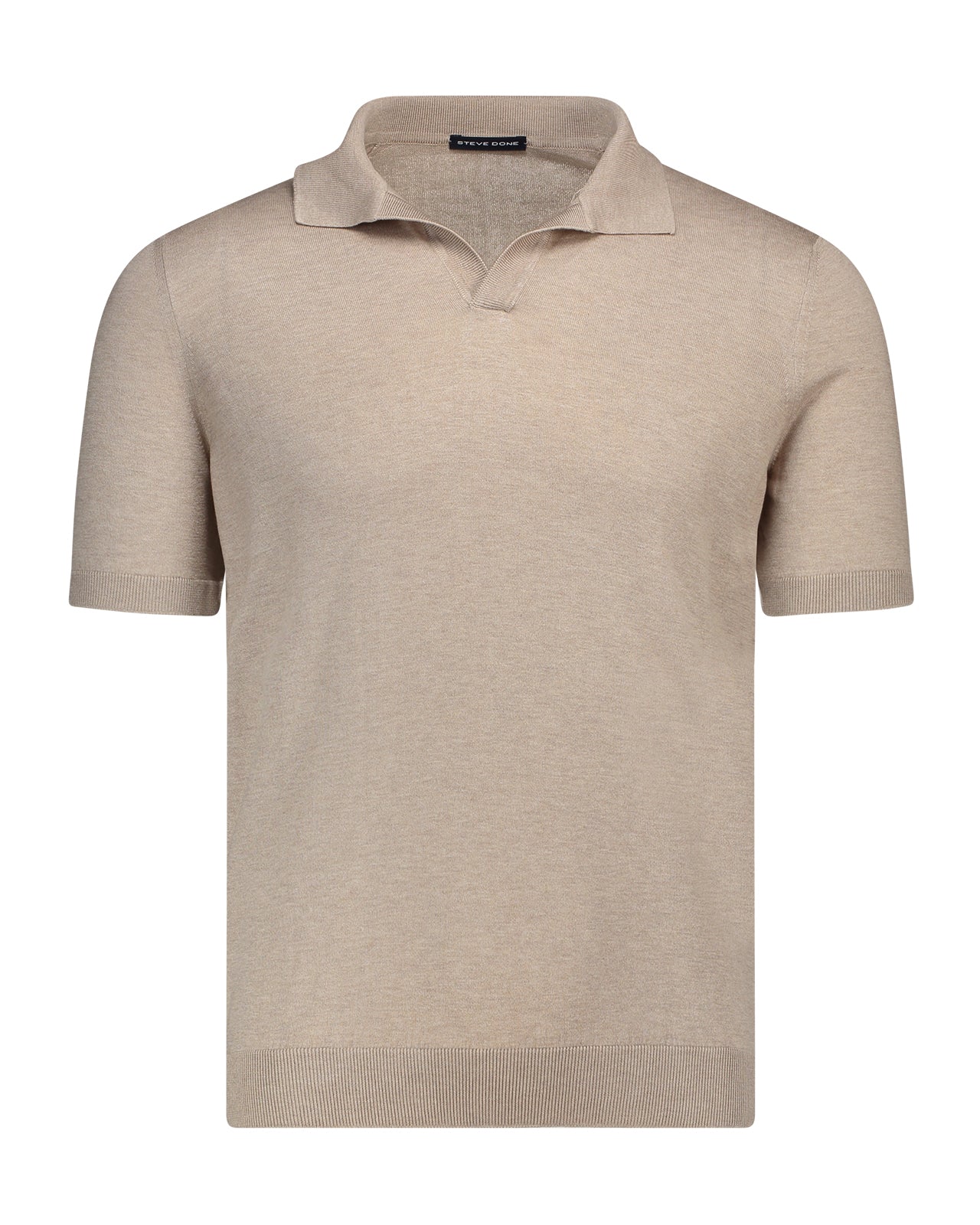 Steve Done | Polo tennis maglia seta beige – lemlò