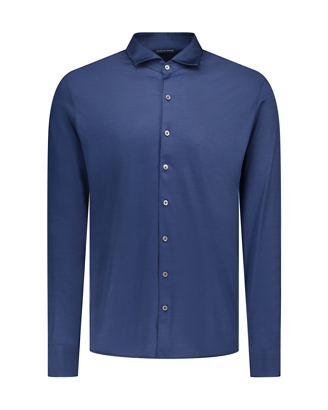 Steve Done | Camicia manica lunga cotone blu – lemlò