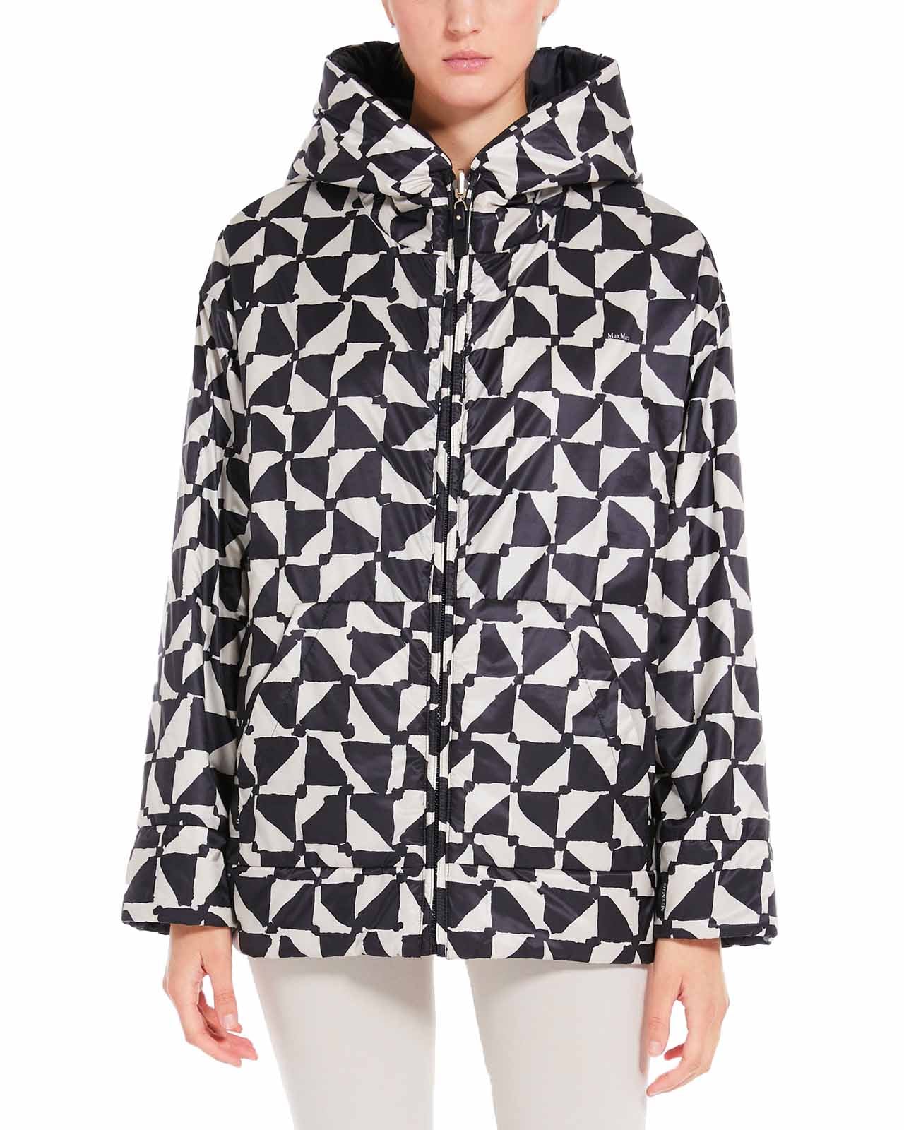 Max Mara The Cube | Giacca Mondrian reversibile nero – lemlò