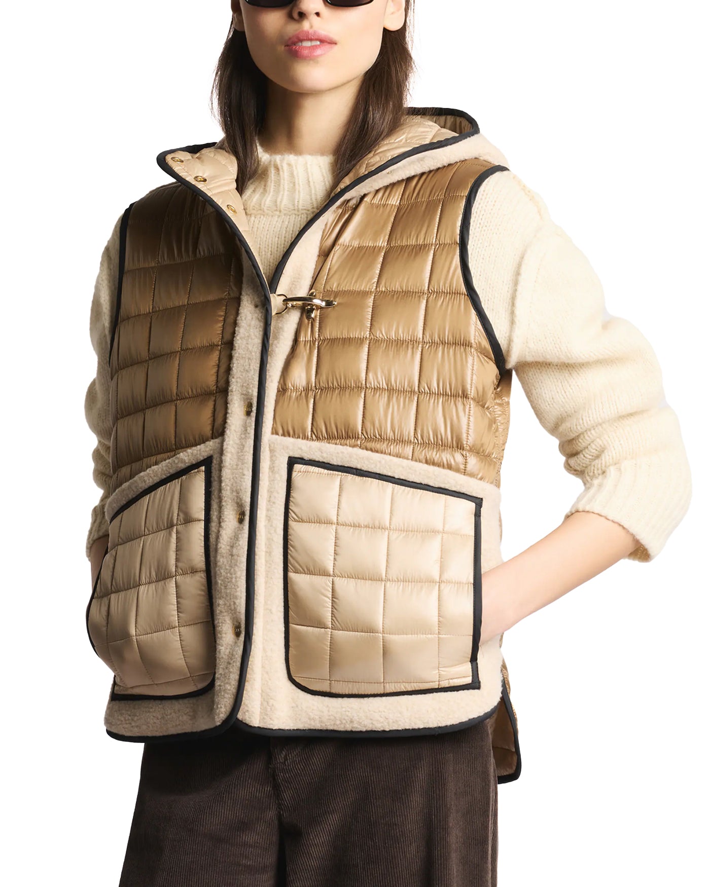 Fay | Gilet trapuntato mix orsetto biscotto – lemlò