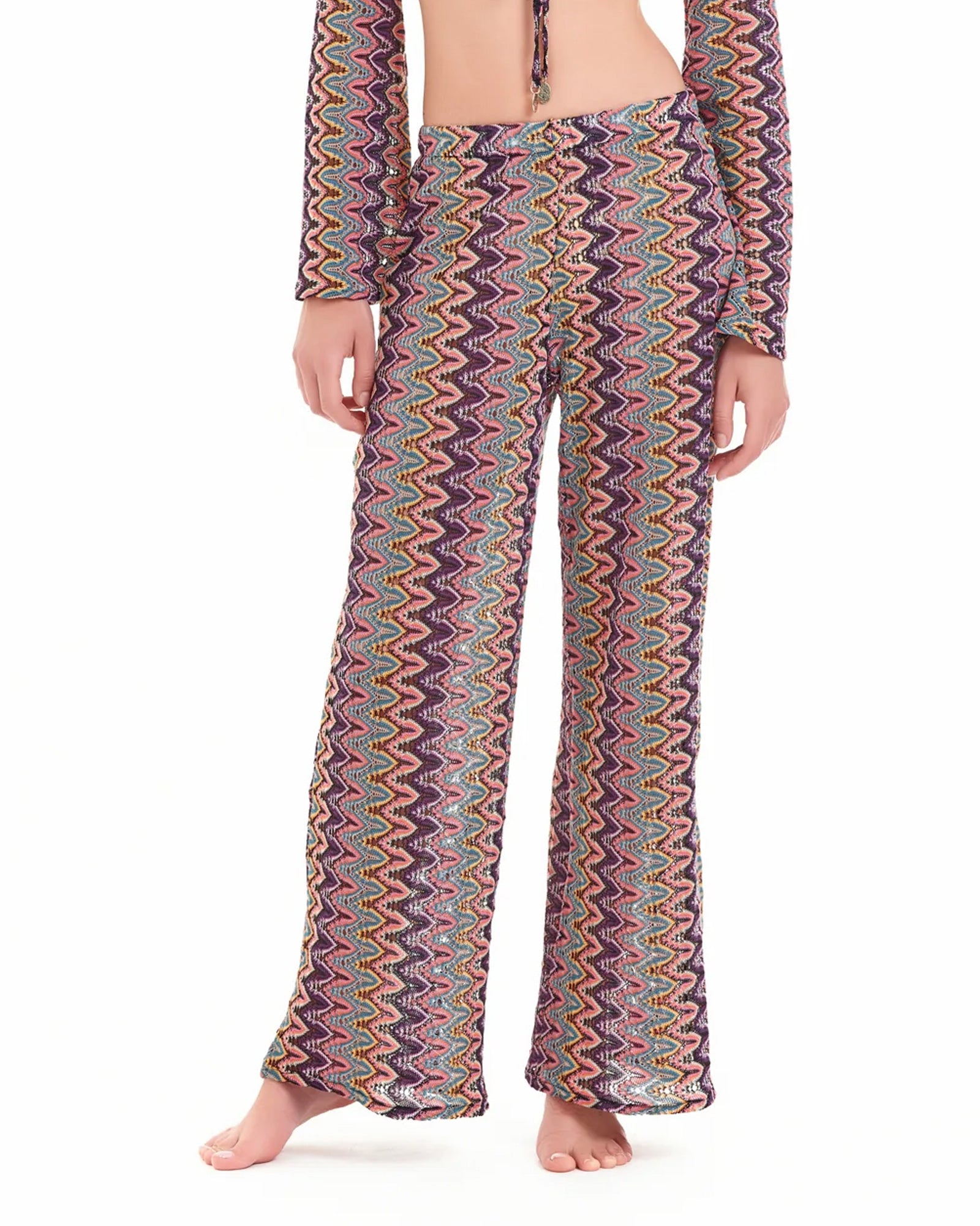 Cotazure | Multicolor zig zag pants – lemlò