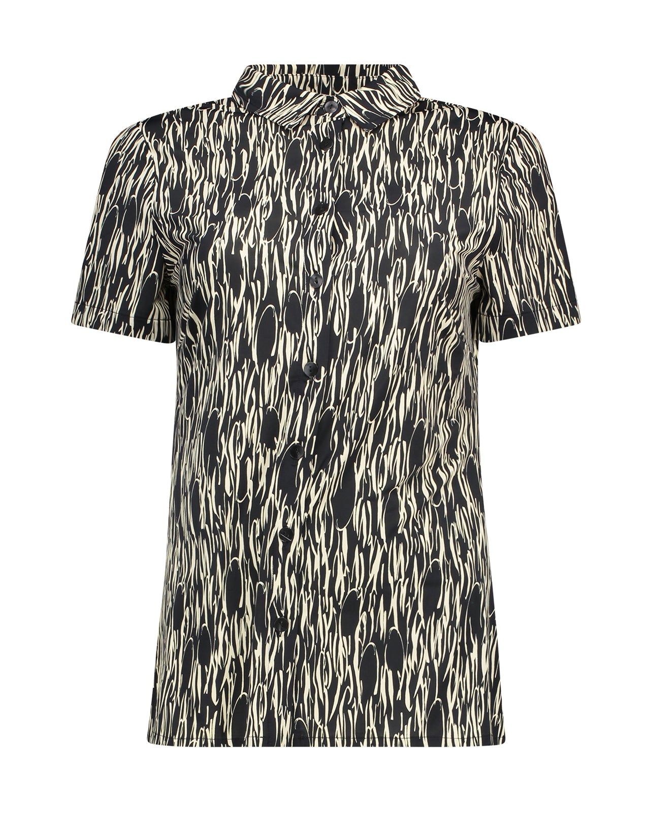 Siyu | Camicia Agar Beach fantasia nera – lemlò