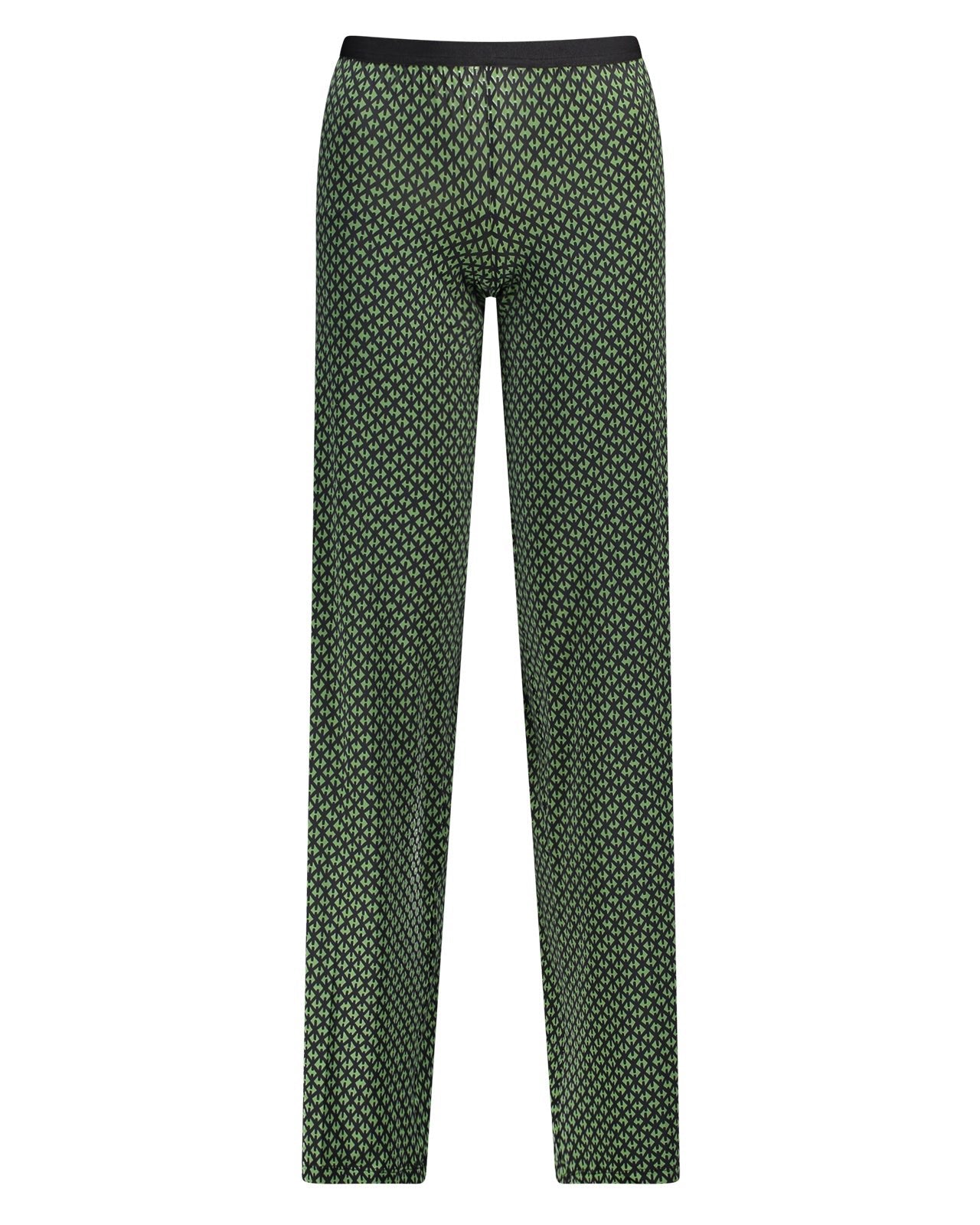 Siyu | Pantalone ampio Telo Beach fantasia verde nero – lemlò