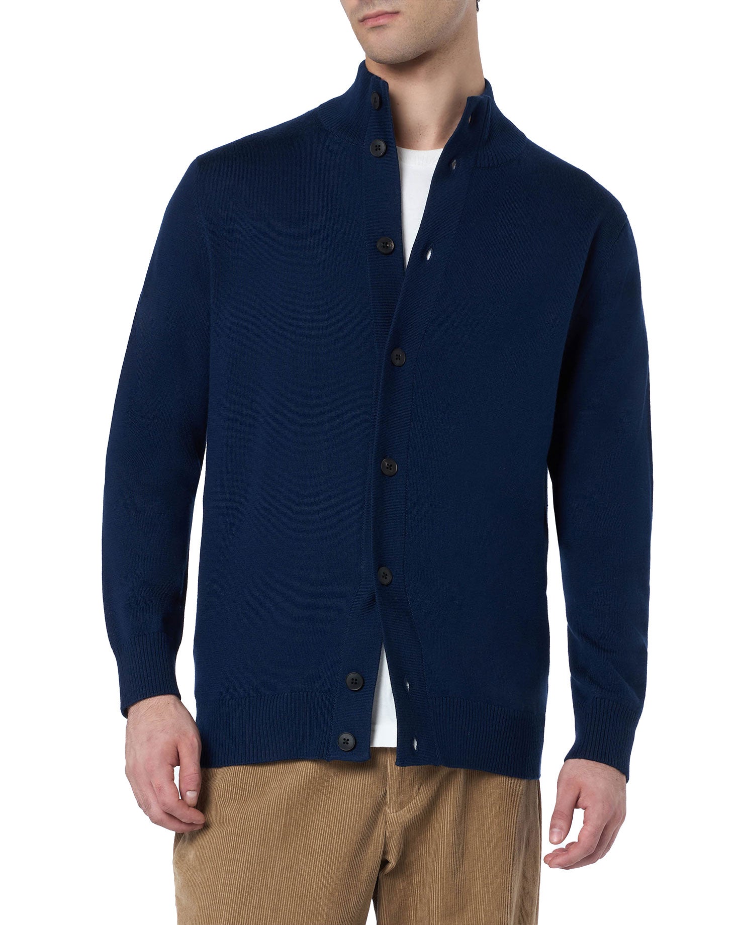 MC2 Saint Barth | Cardigan Savile Light lana merino blu – lemlò