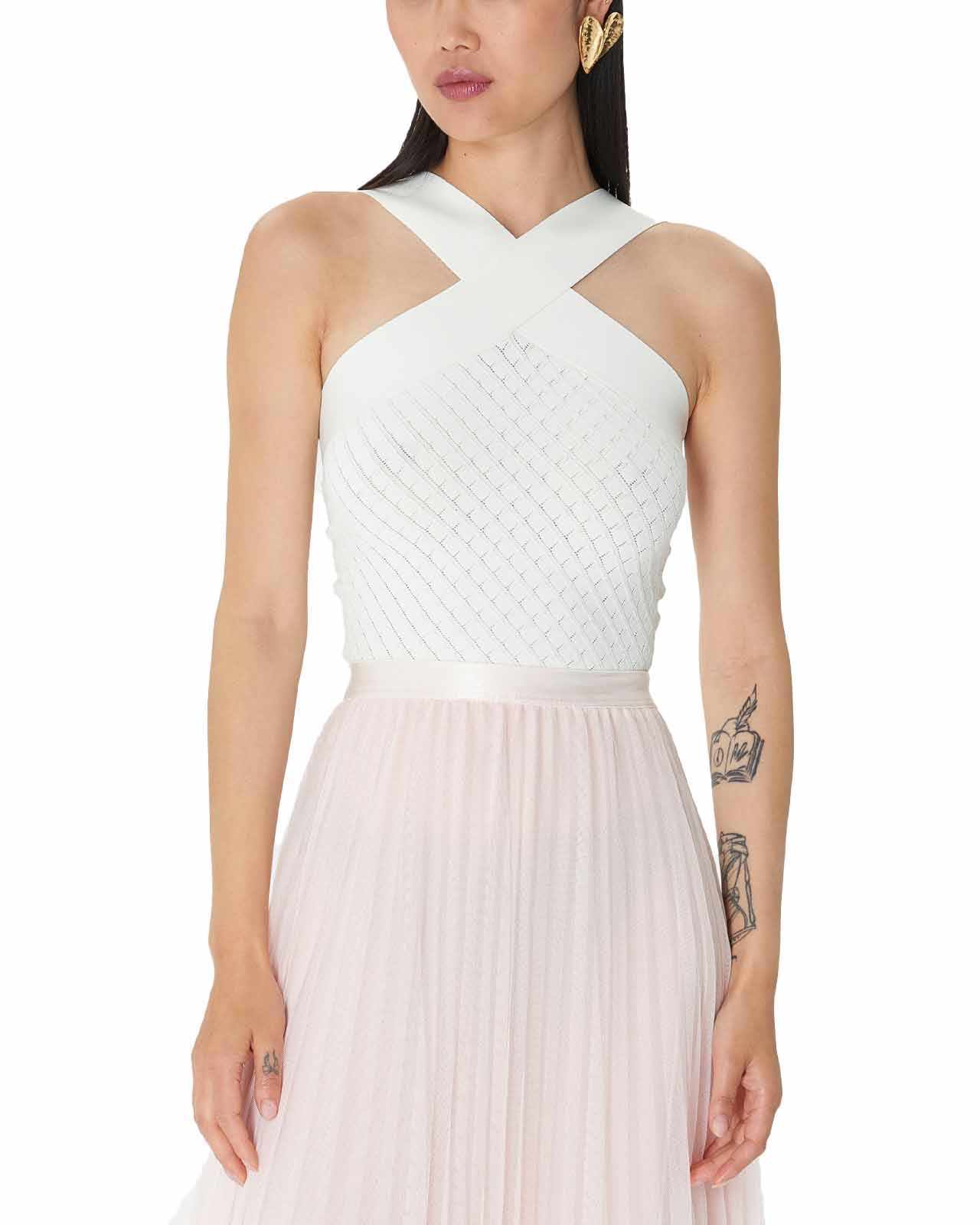 Tara Jarmon | Top Prana ecru – lemlò