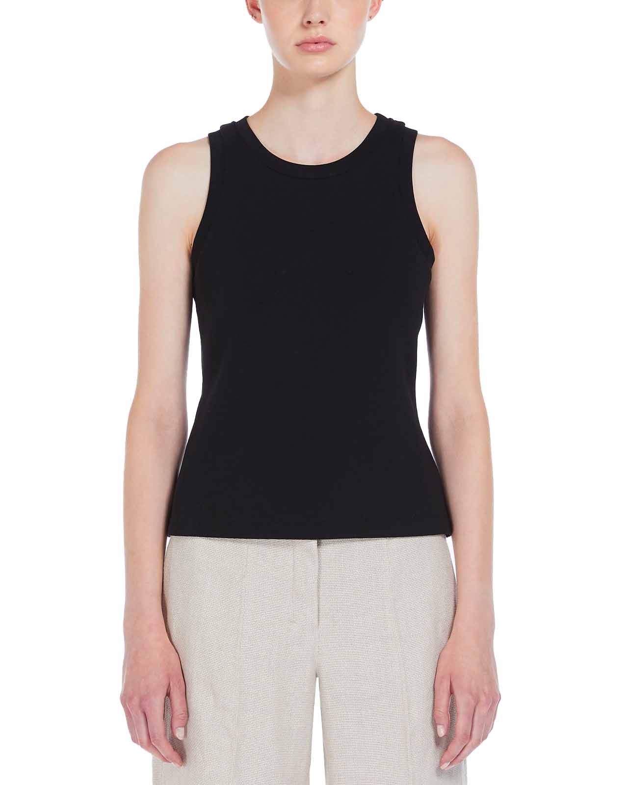 'S Max Mara | Cima black cotton top – lemlò