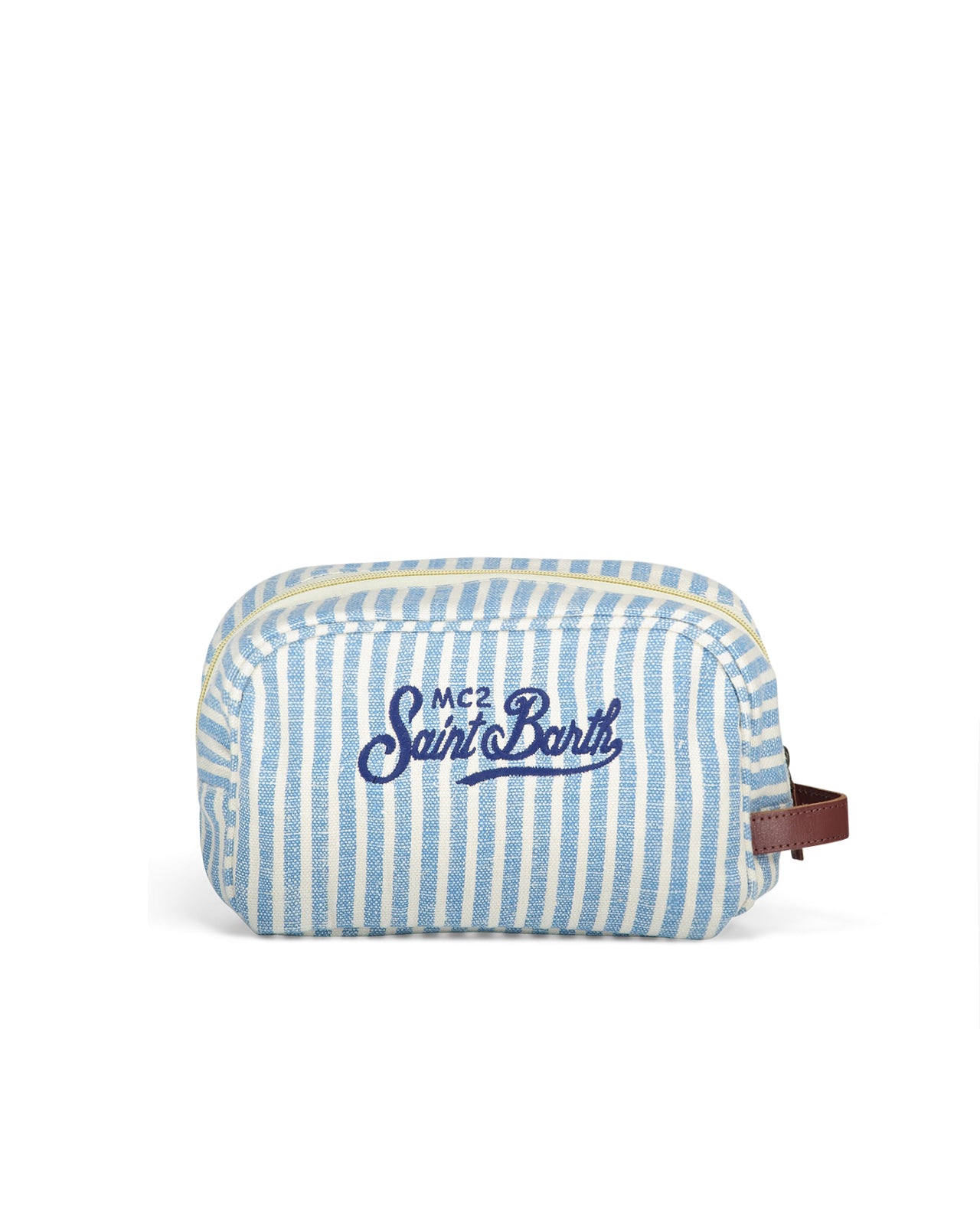 MC2 Saint Barth | Beauty case Westwood Linen Stripes azzurro – lemlò