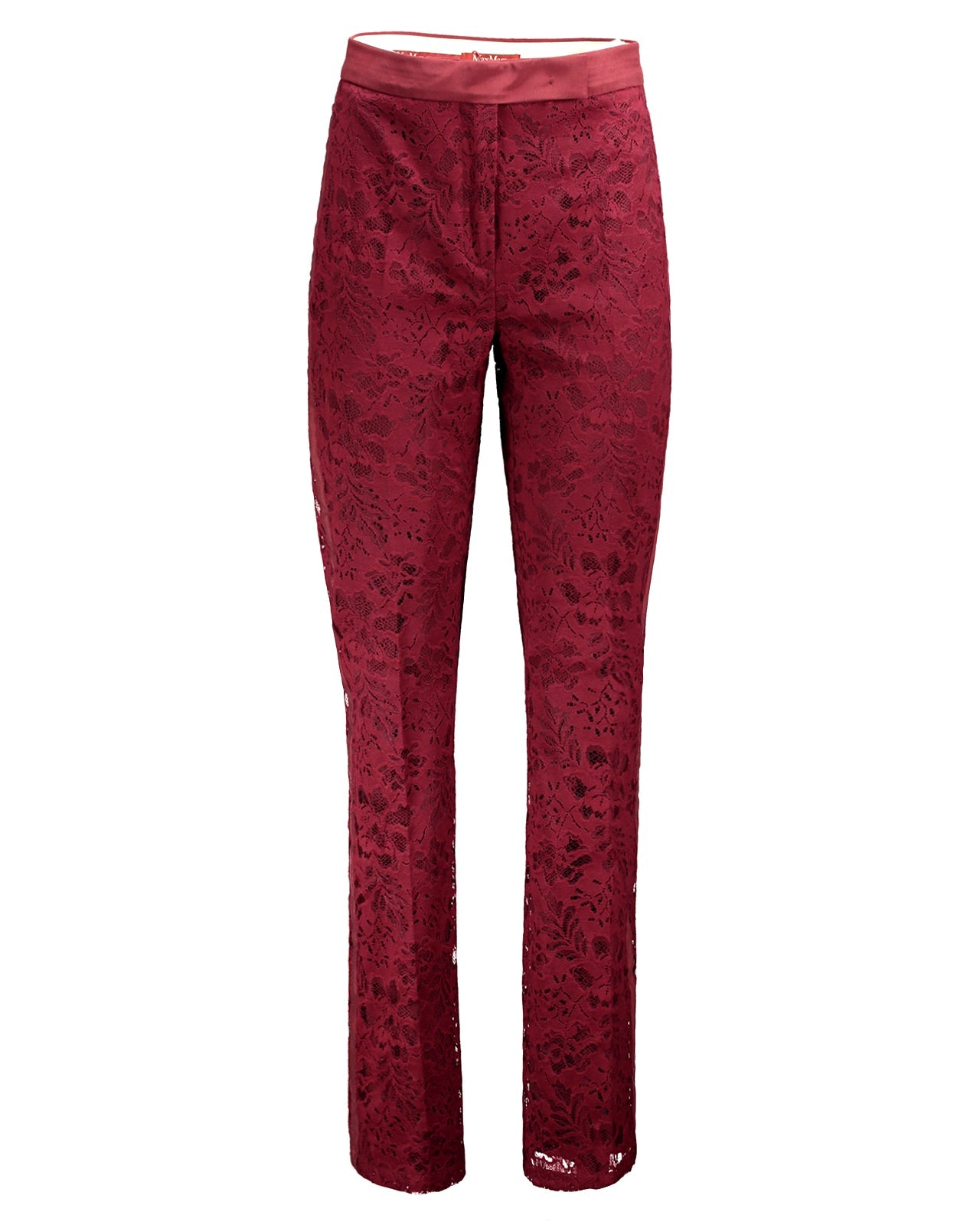 Max Mara Studio | Pantalone Uncino pizzo bordeaux – lemlò