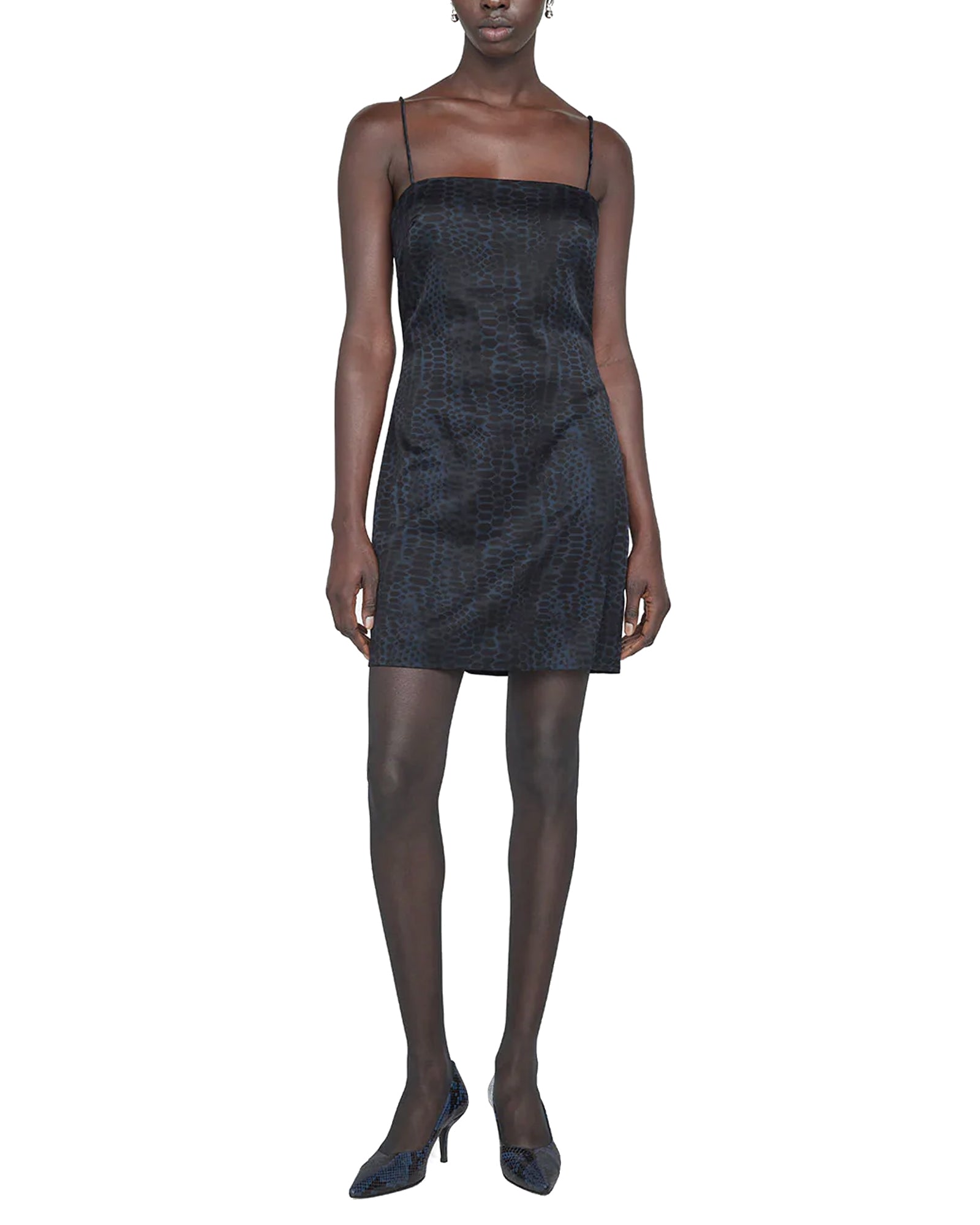 Anne Bing | Black python Valentine dress – lemlò