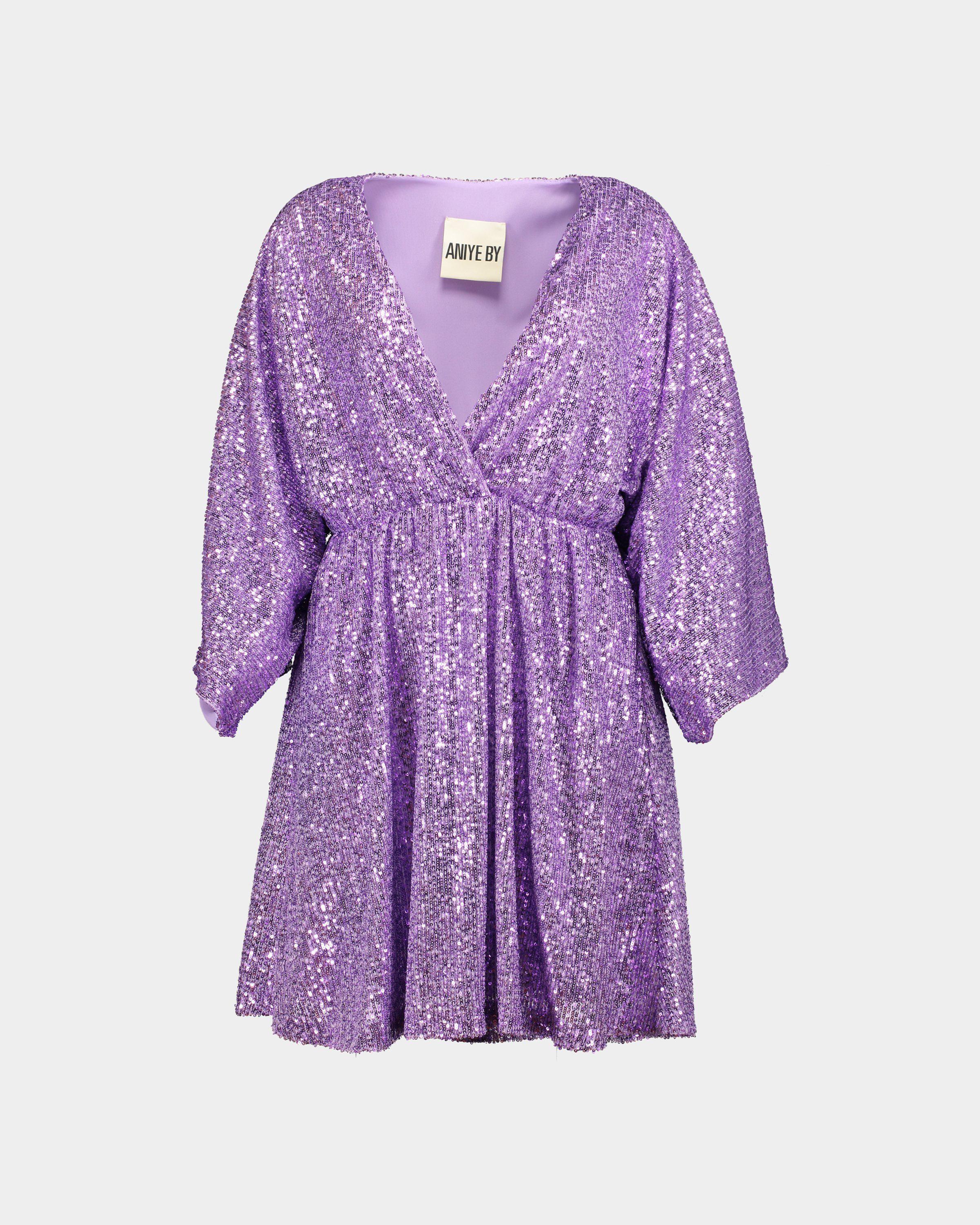 Aniye By | Abito Kimono Anne paillettes lilla | lemlò