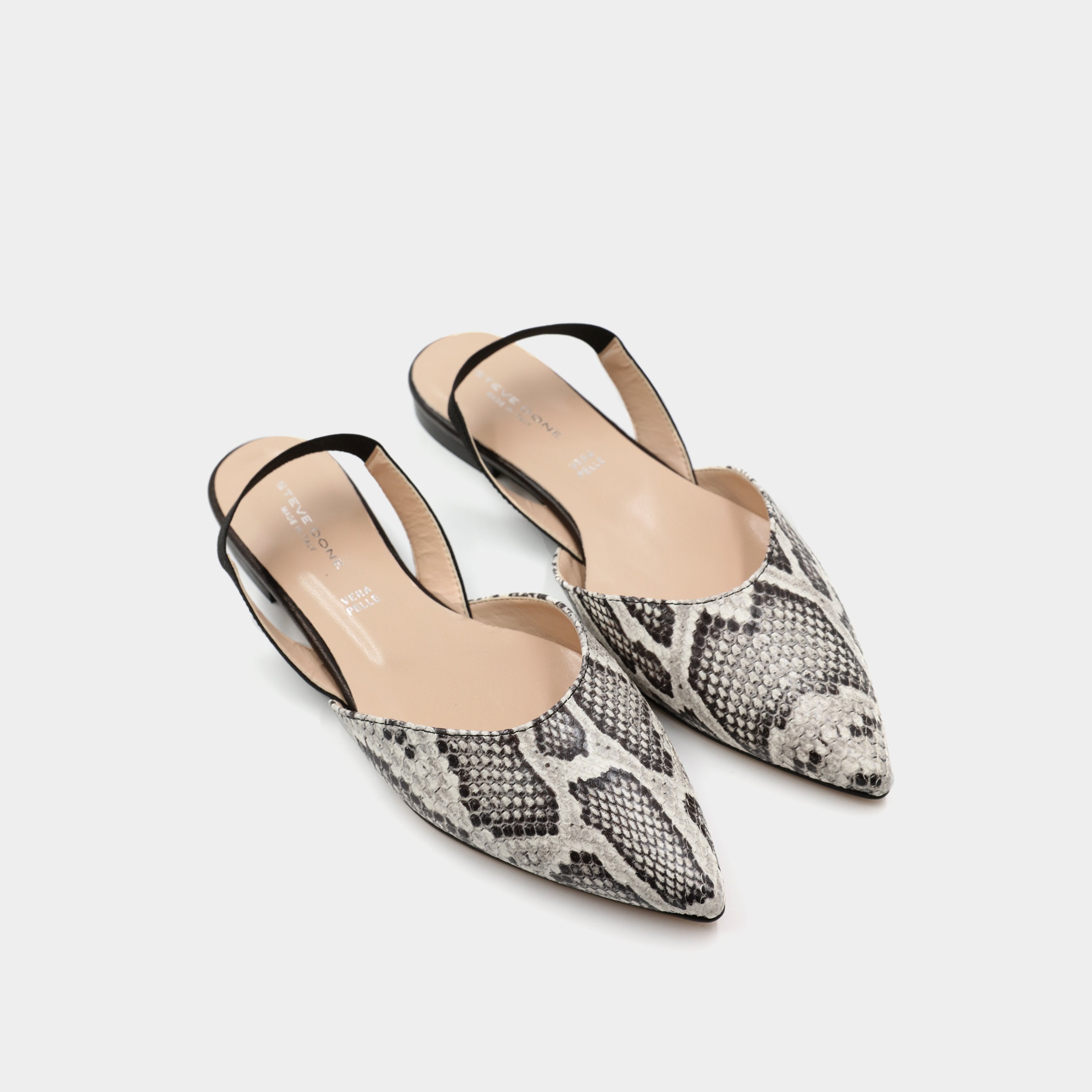 Steve Done | Ballerina slingback nappa pitonata | lemlò