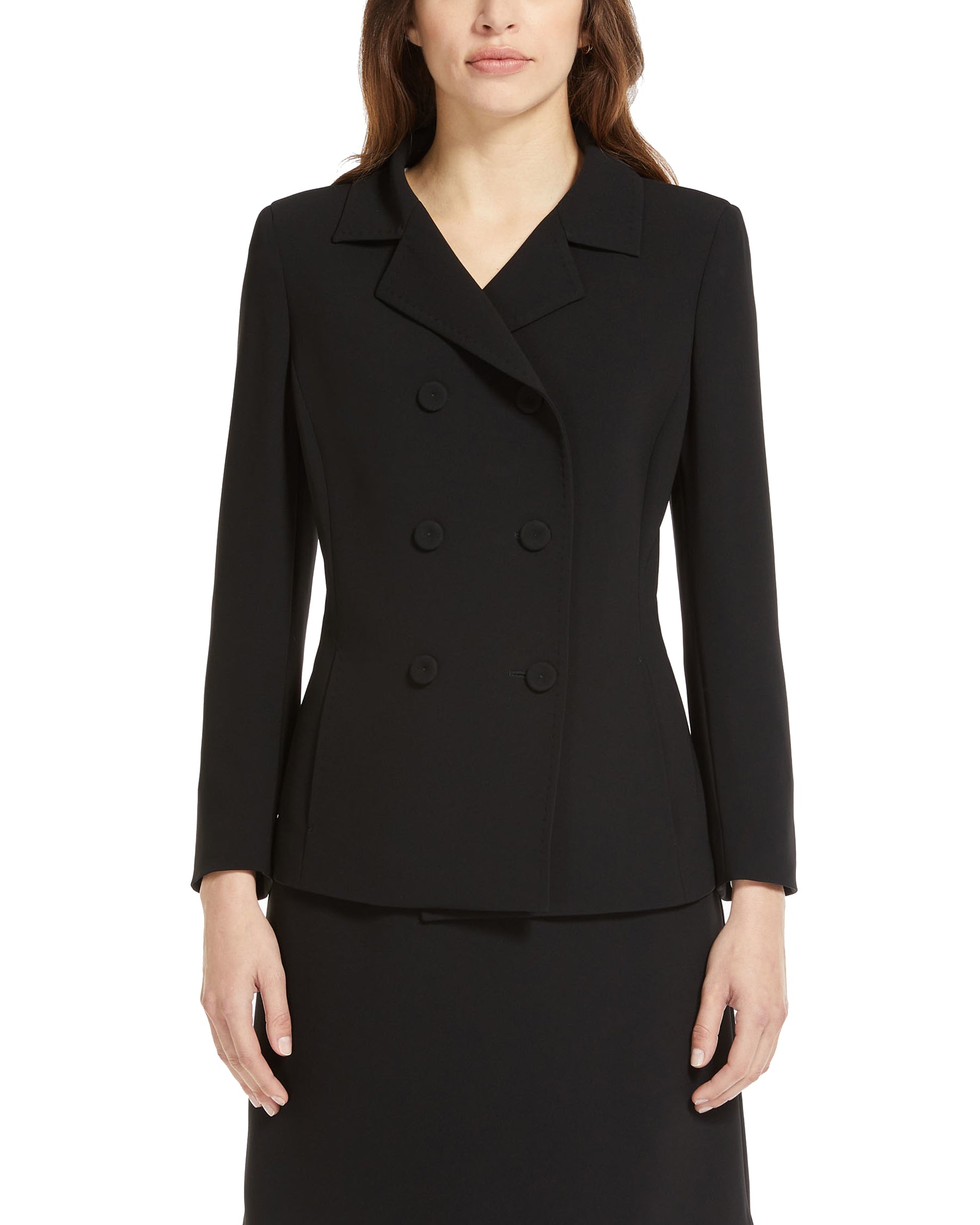 Max Mara Studio | Blazer doppiopetto Oppio nero – lemlò