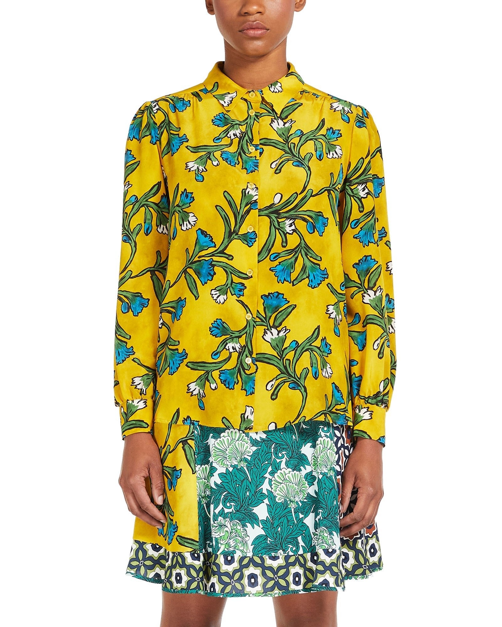 Weekend Max Mara | Camicia Epopea seta gialla – lemlò