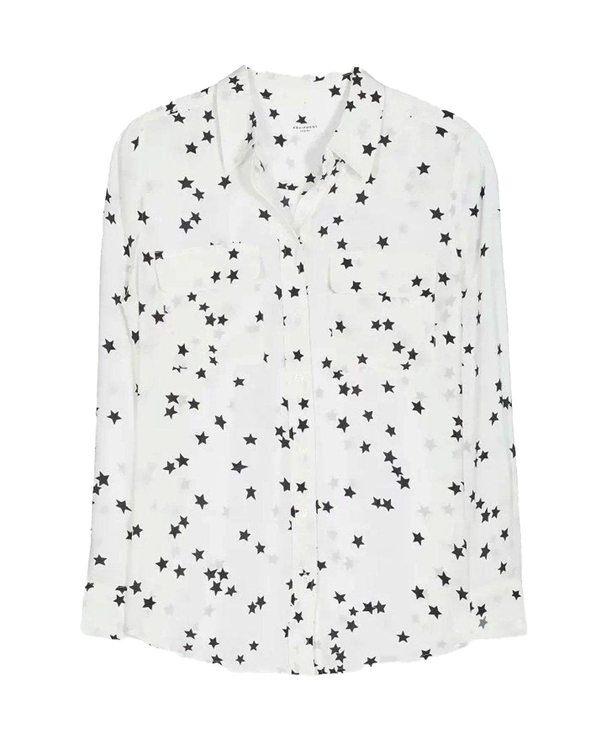 Equipment | Stars White Silk Signature Slim Shirt – lemlò