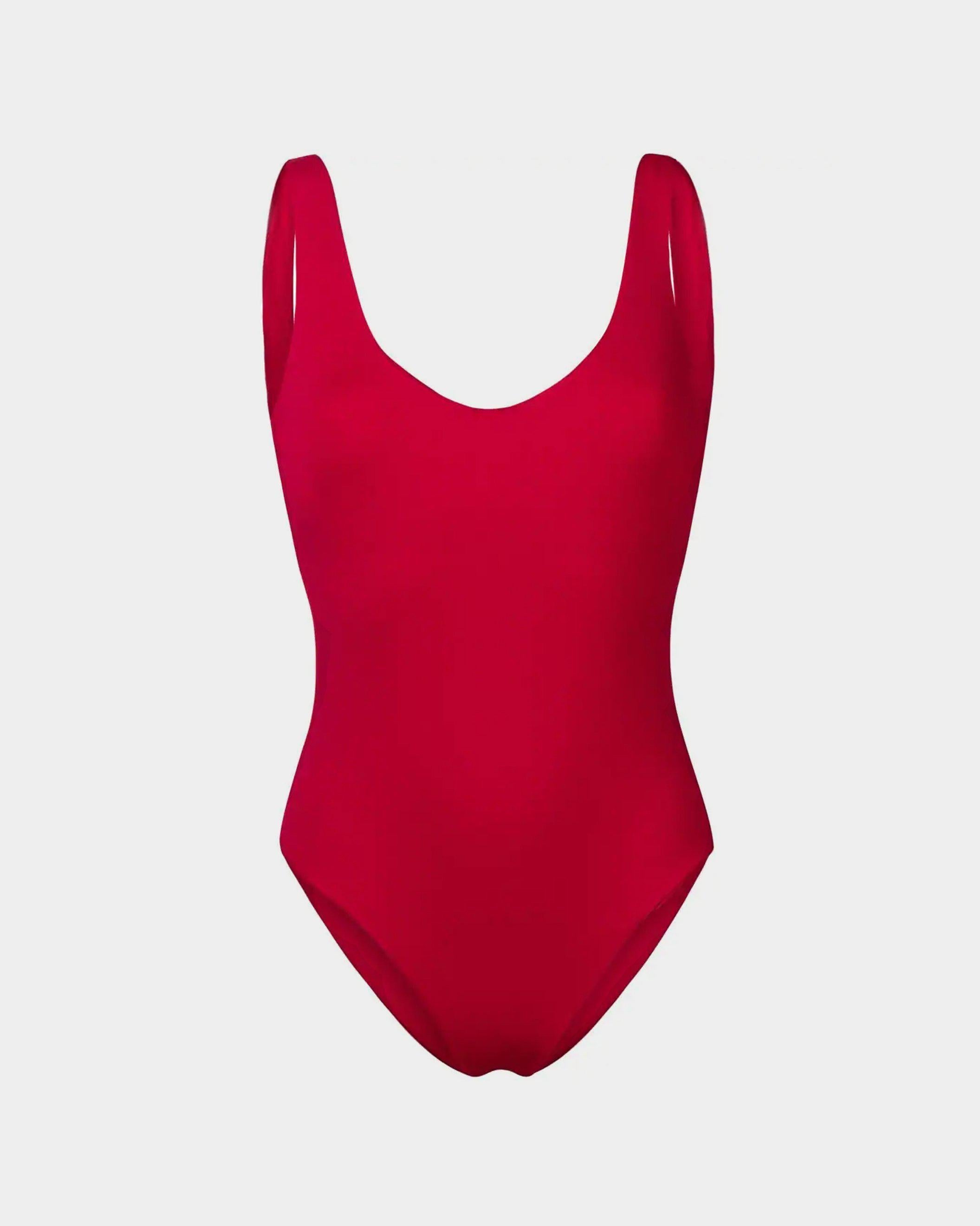 Physical | Cranberry red one-piece swimsuit – lemlò