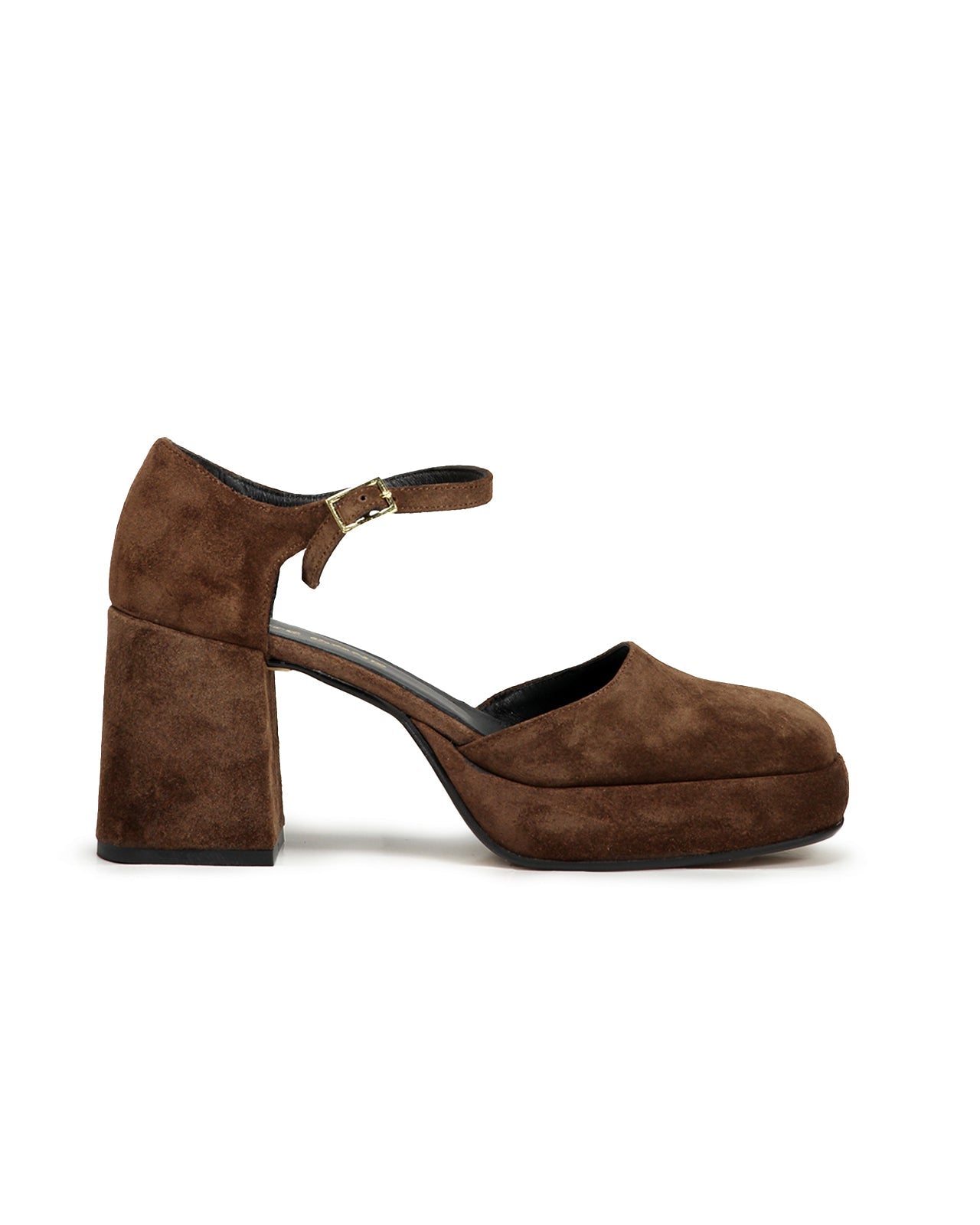 Steve Done | Décolleté D'Orsay camoscio cioccolato – lemlò