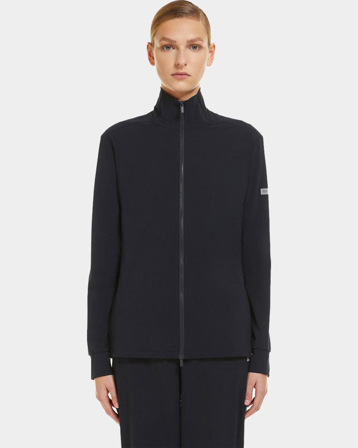 Max Mara Leisure | Felpa Boris tessuto tecnico blu | lemlò Max Mara Leisure | Felpa Boris tessuto tecnico blu | lemlò