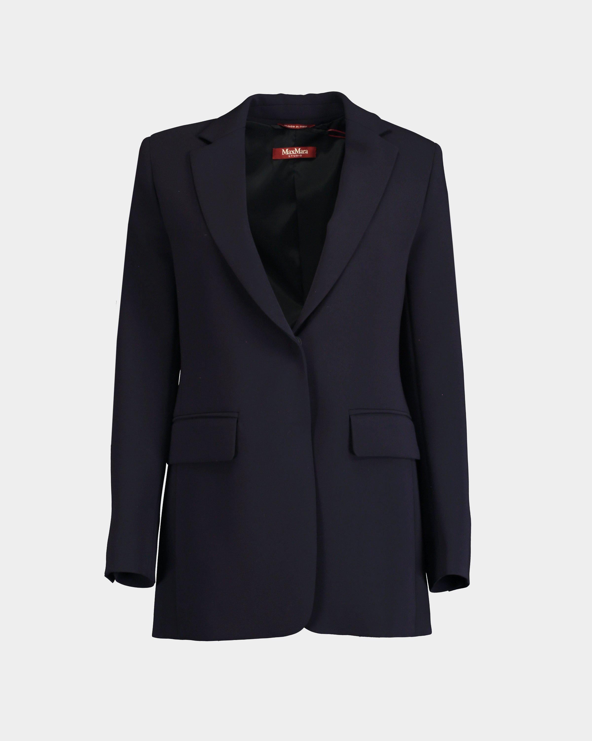 Max Mara Studio | Giacca Glauco cady blu – lemlò