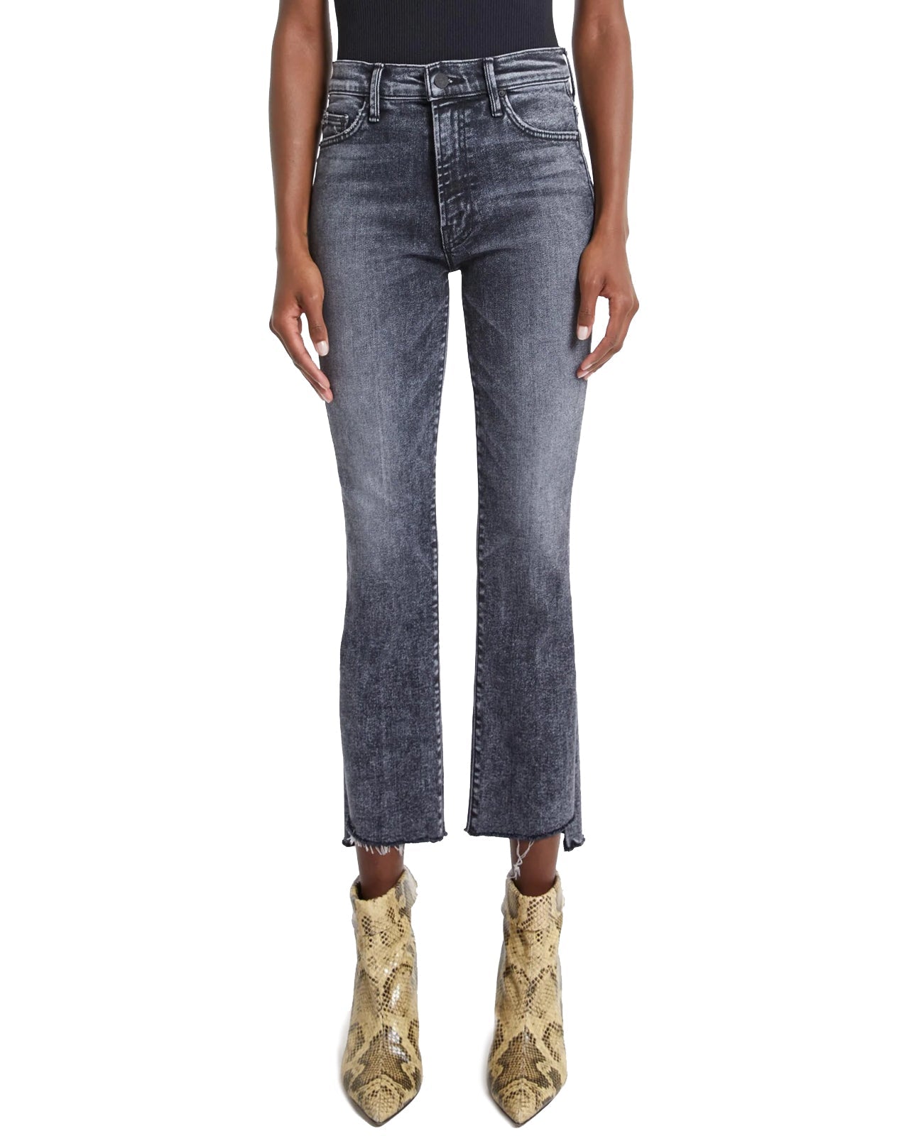 Mother | Jeans The Insider Crop Step Fray Train Stops – lemlò