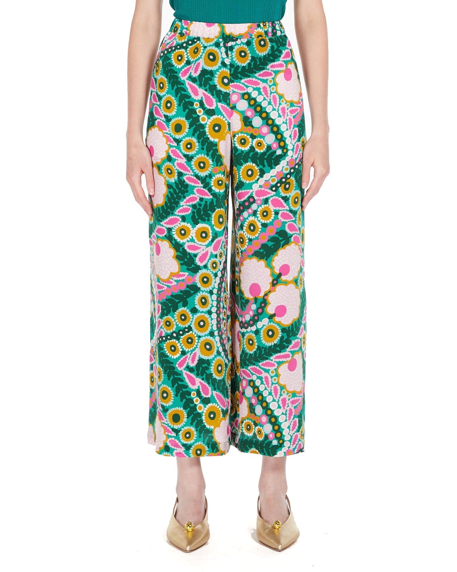 Weekend Max Mara | Karman green silk trousers – lemlò