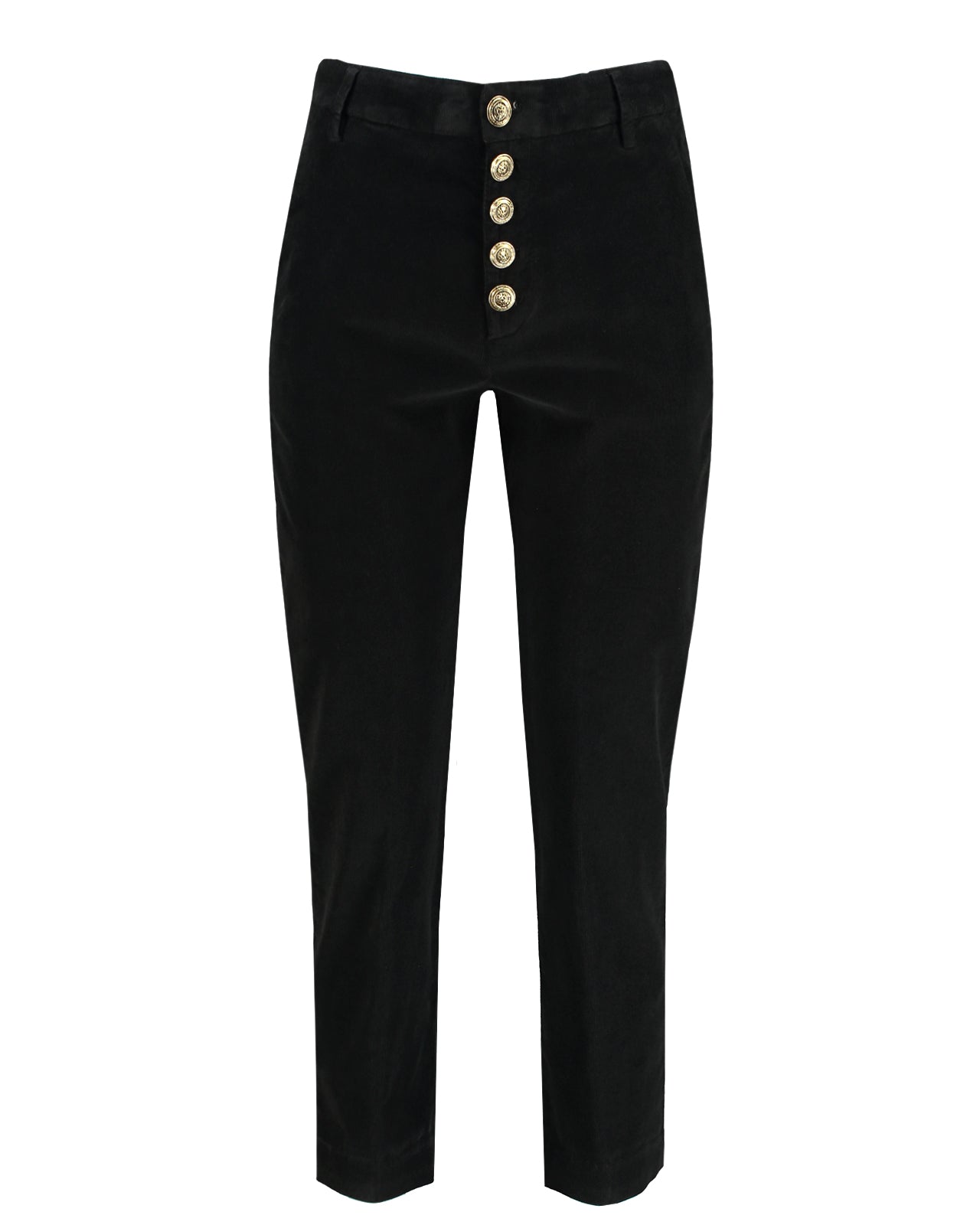 Dondup | Nima black velvet trousers – lemlò