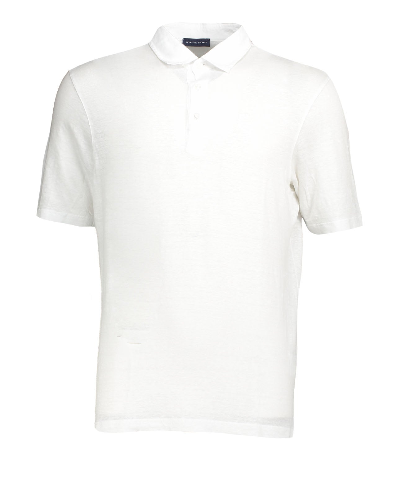 Steve Done | White linen polo shirt – lemlò