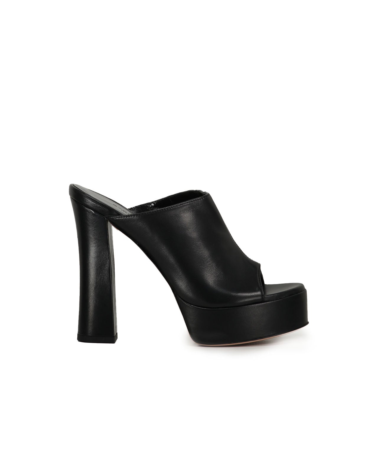 Steve Done | Sabot con plateau nappa nero – lemlò