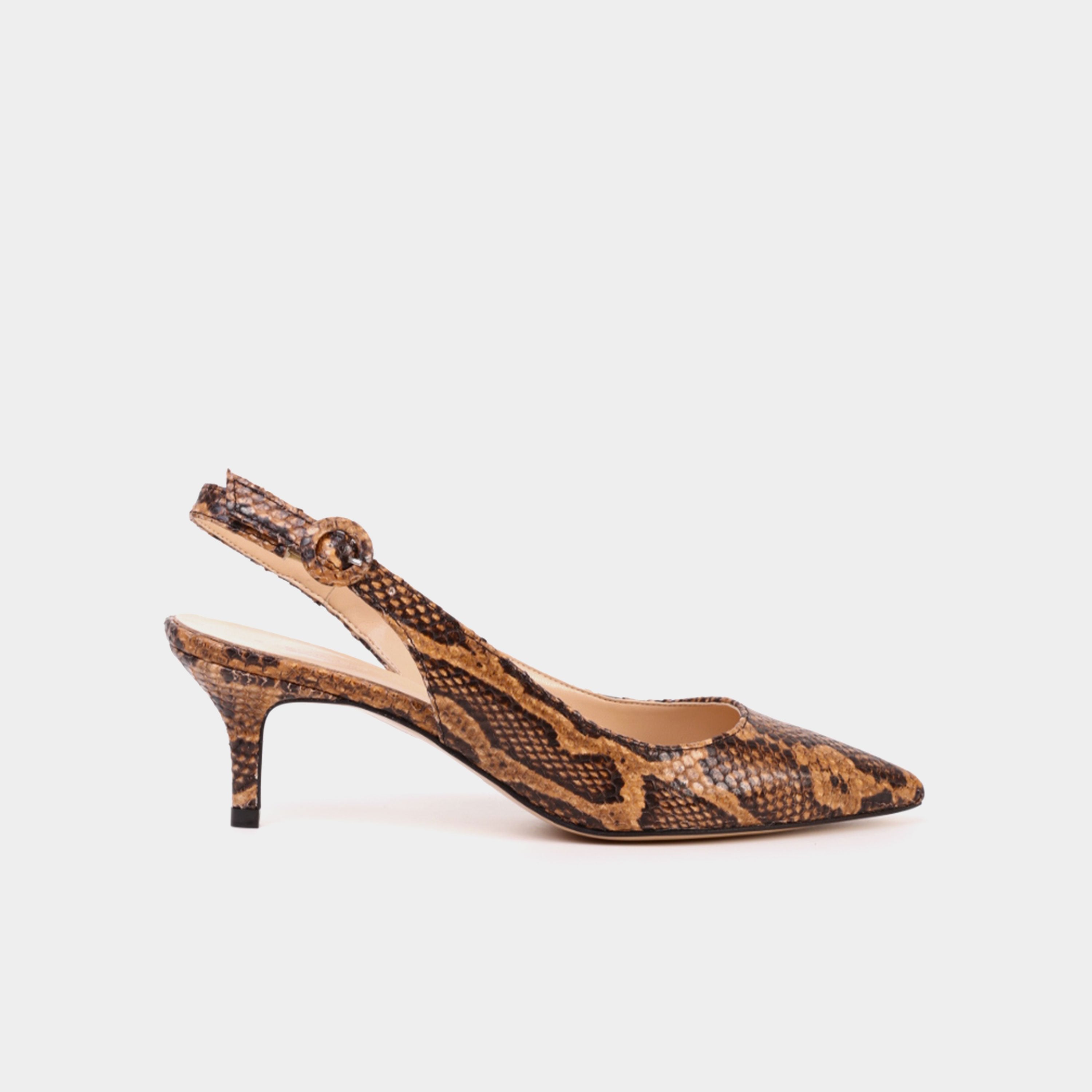 Steve Done | Slingback Snake pelle pitonata – lemlò